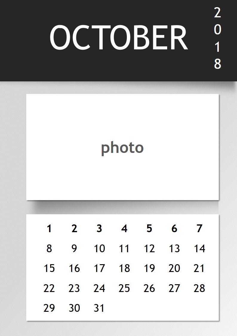 Photo Calendar Template | Templates at allbusinesstemplates.com