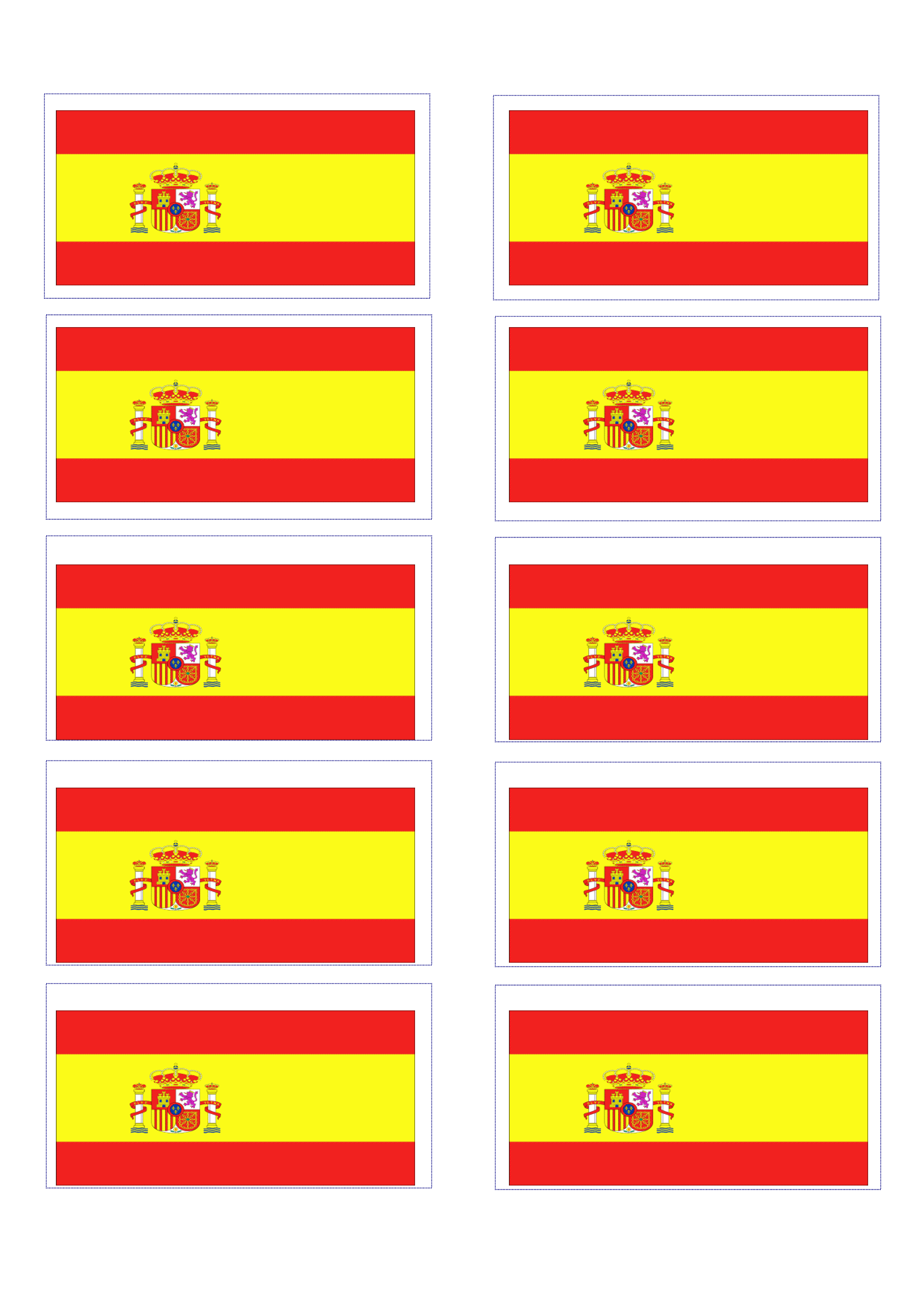 Spain Flag | Templates at allbusinesstemplates.com