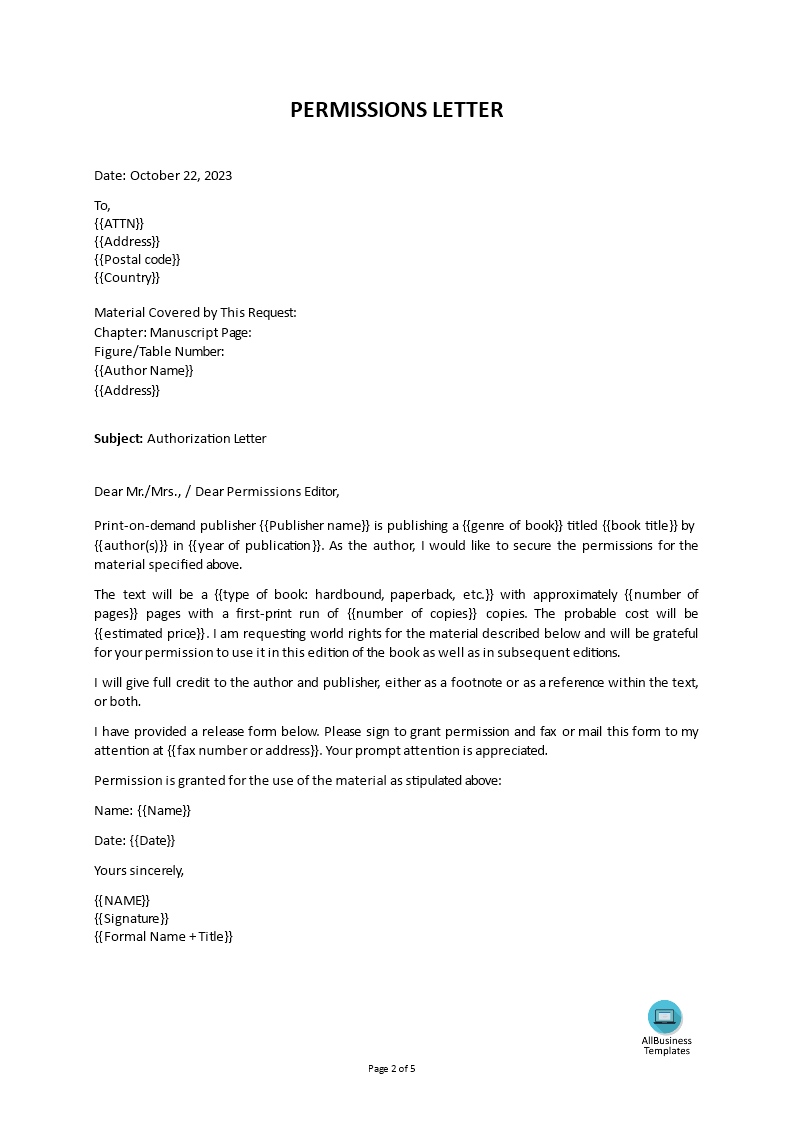 voorbeeldbrief machtiging Machtiging voorbeeld | Voorbeeldinformatie