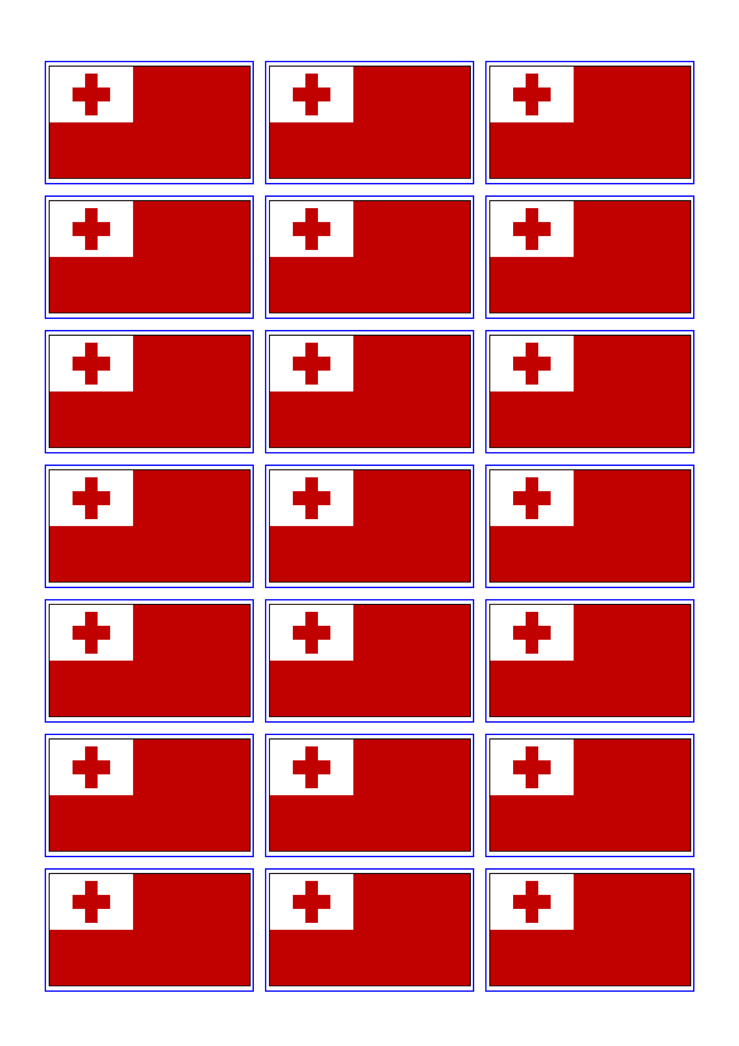 Tonga Flag | Templates at allbusinesstemplates.com