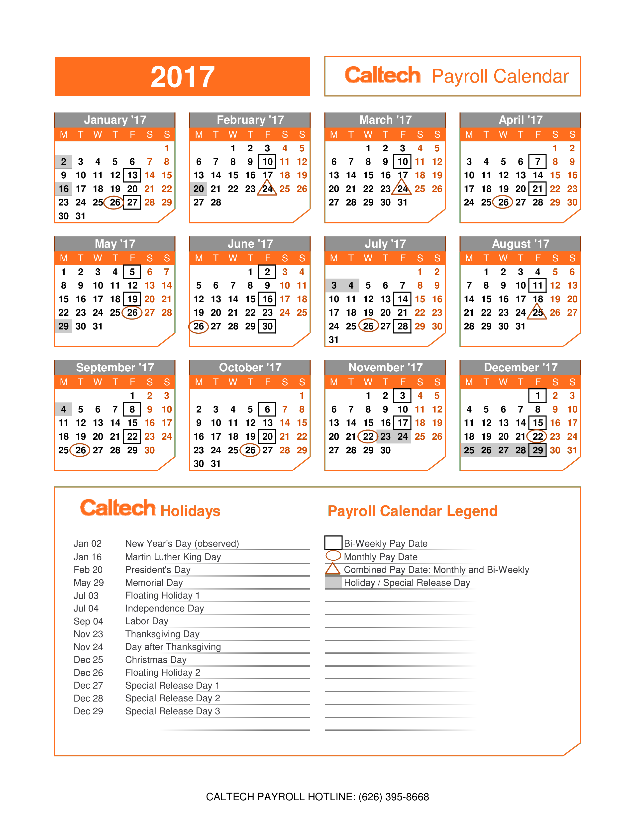 10 Bi Monthly Calendar 2017 Free Graphic Design Templates