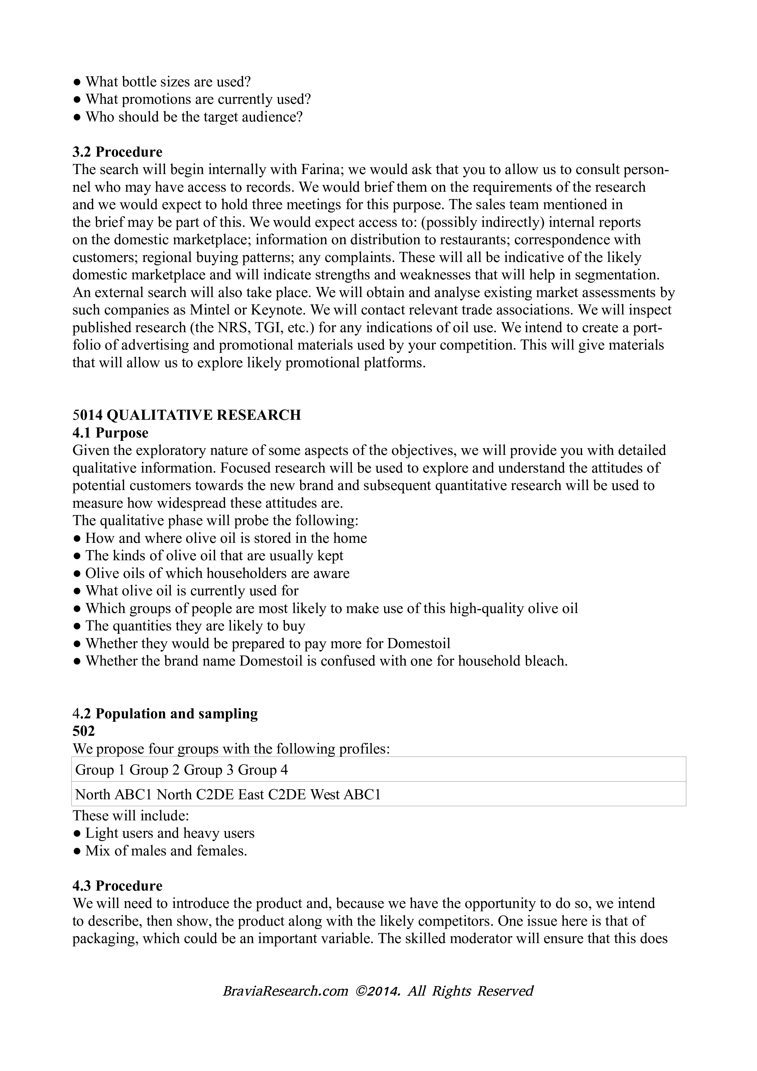 Marketing Research Proposal Format | Templates at allbusinesstemplates.com