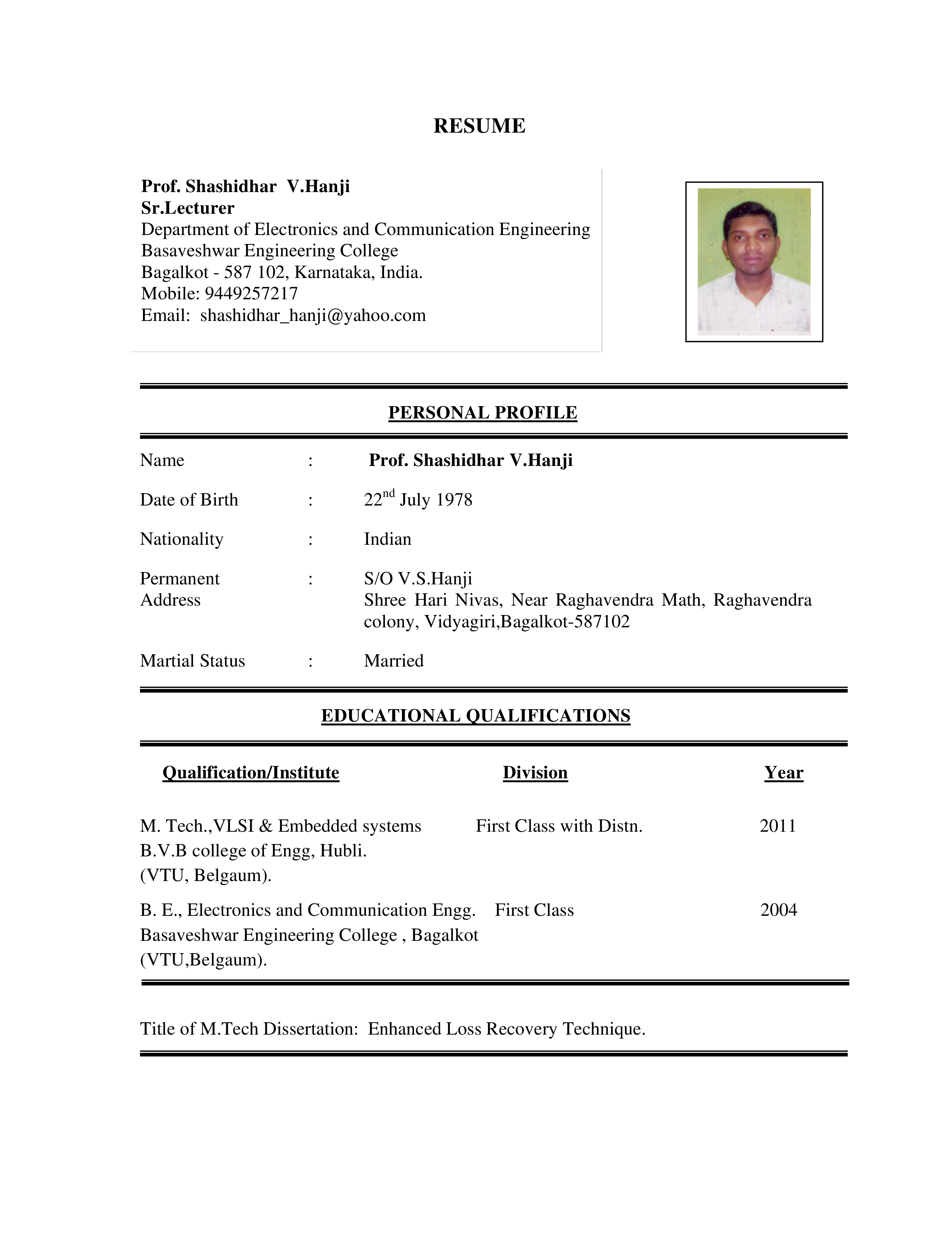 Engineering Lecturer Job Resume Templates At Allbusinesstemplates