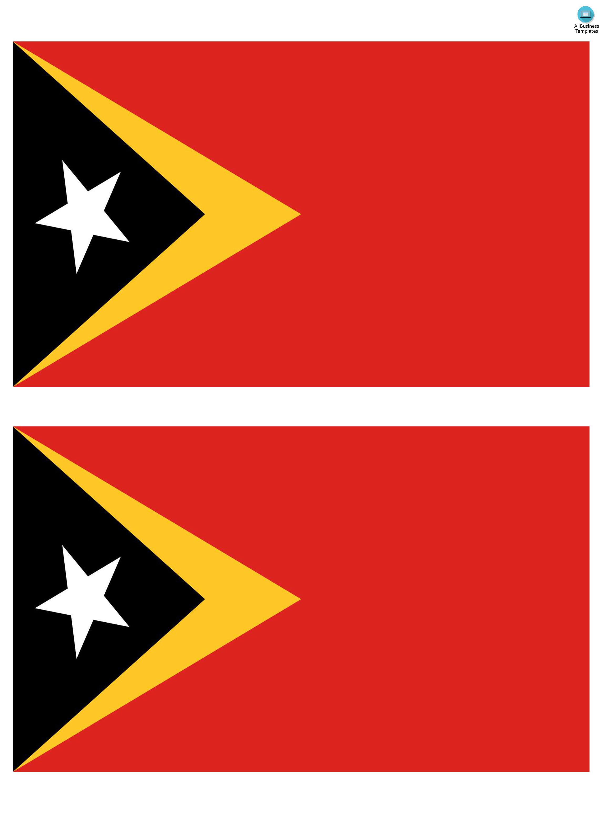 Télécharger Gratuit East Timor printable flag
