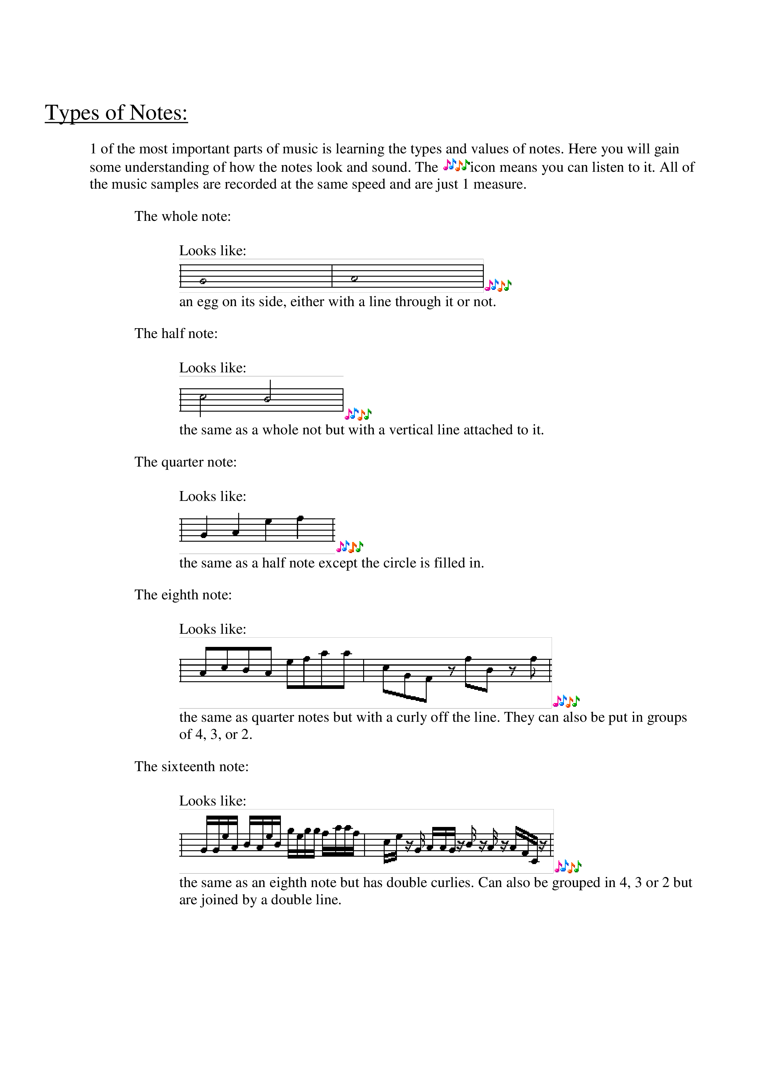 Piano Clef Notes Chart | Templates at allbusinesstemplates.com