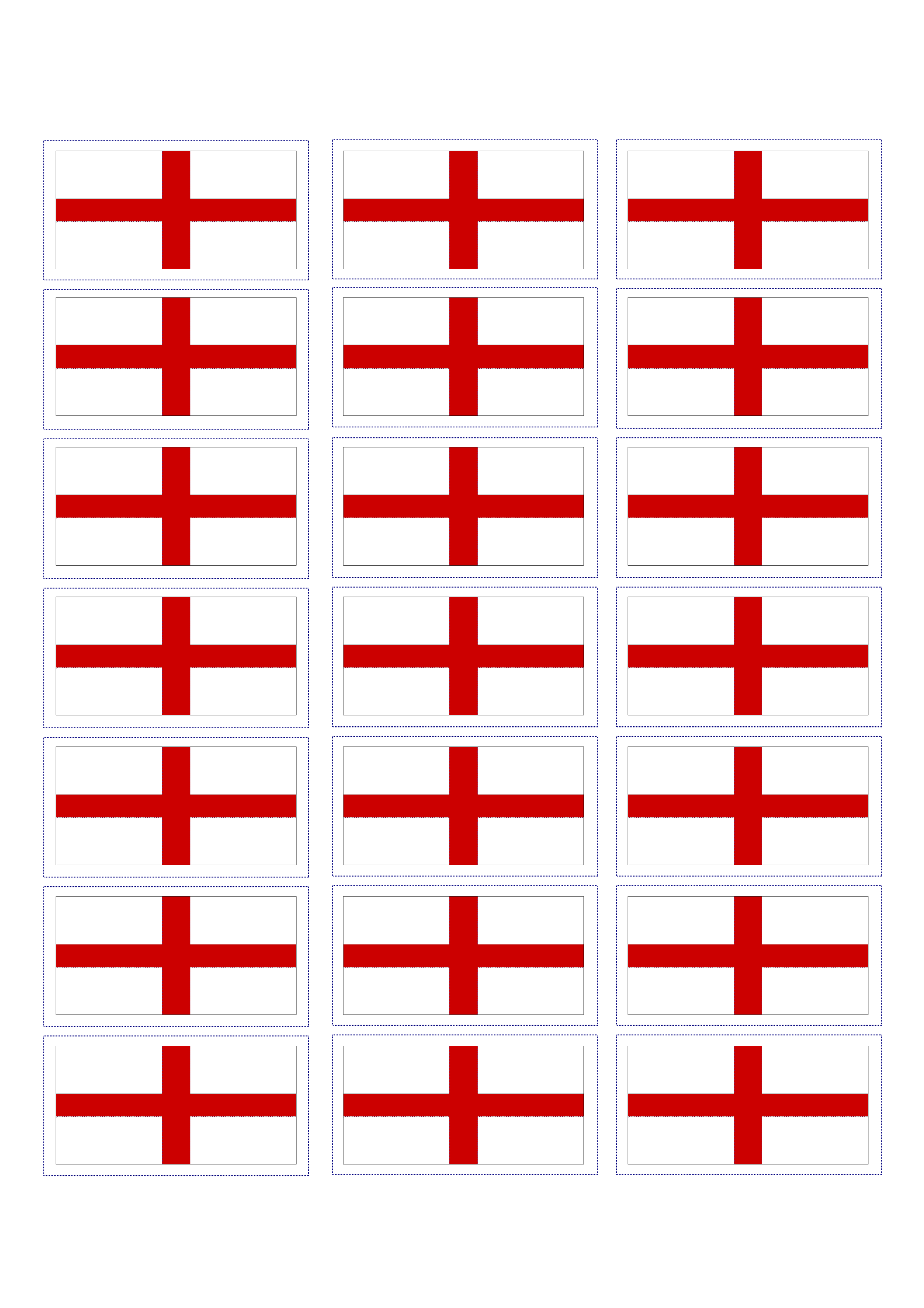 Flag of England Template | Templates at allbusinesstemplates.com