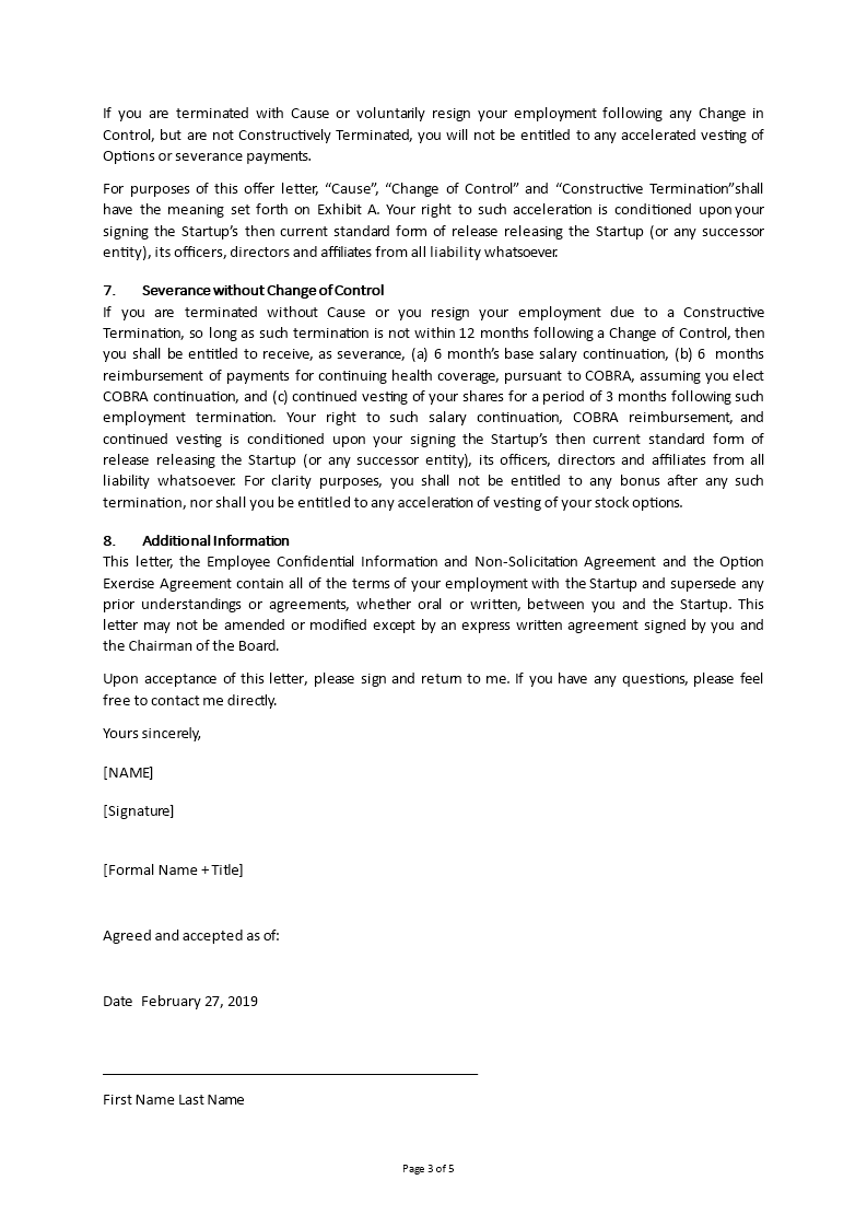 COO Appointment Letter | Templates at allbusinesstemplates.com