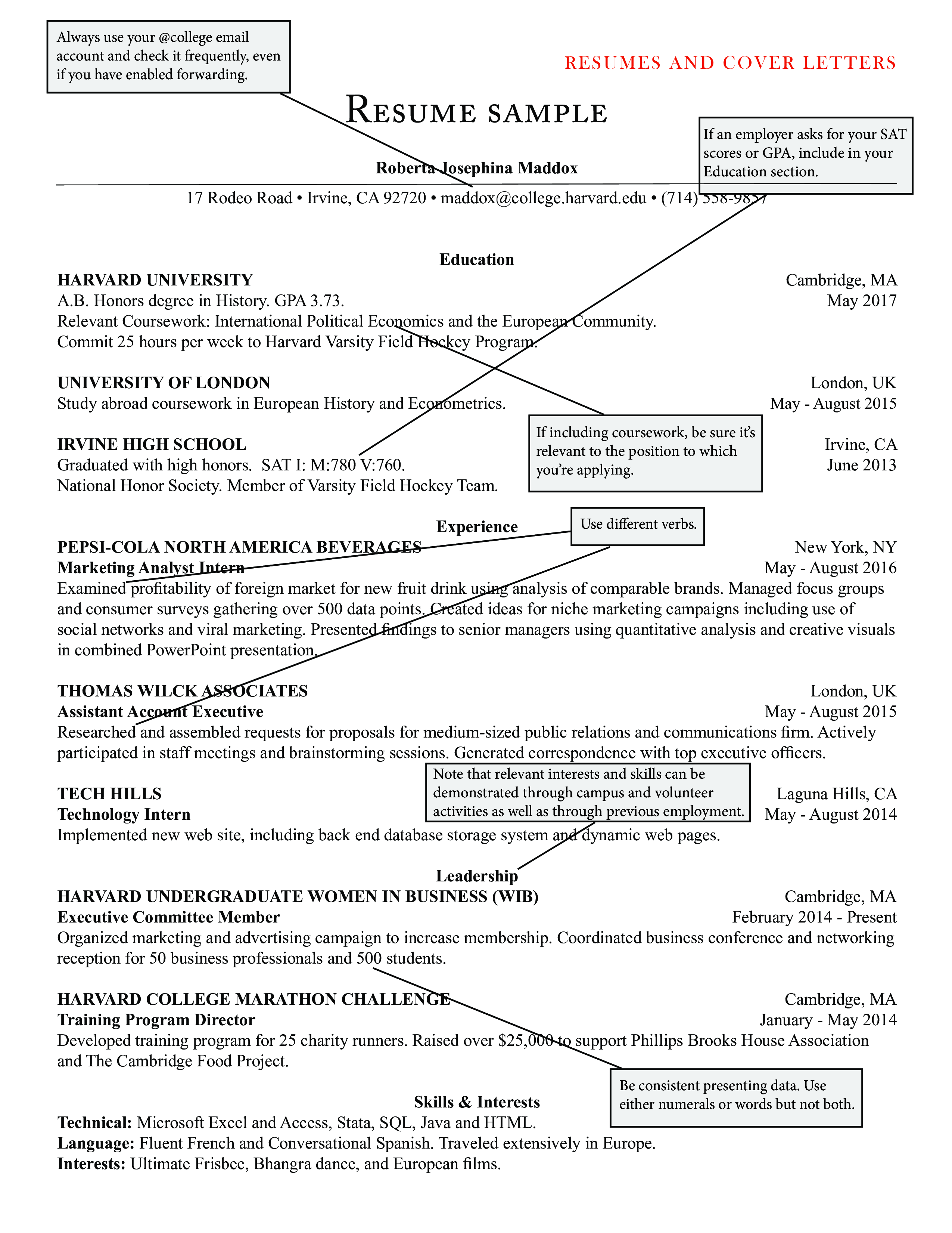 Effective Resume Design with Instructions | Templates at ...