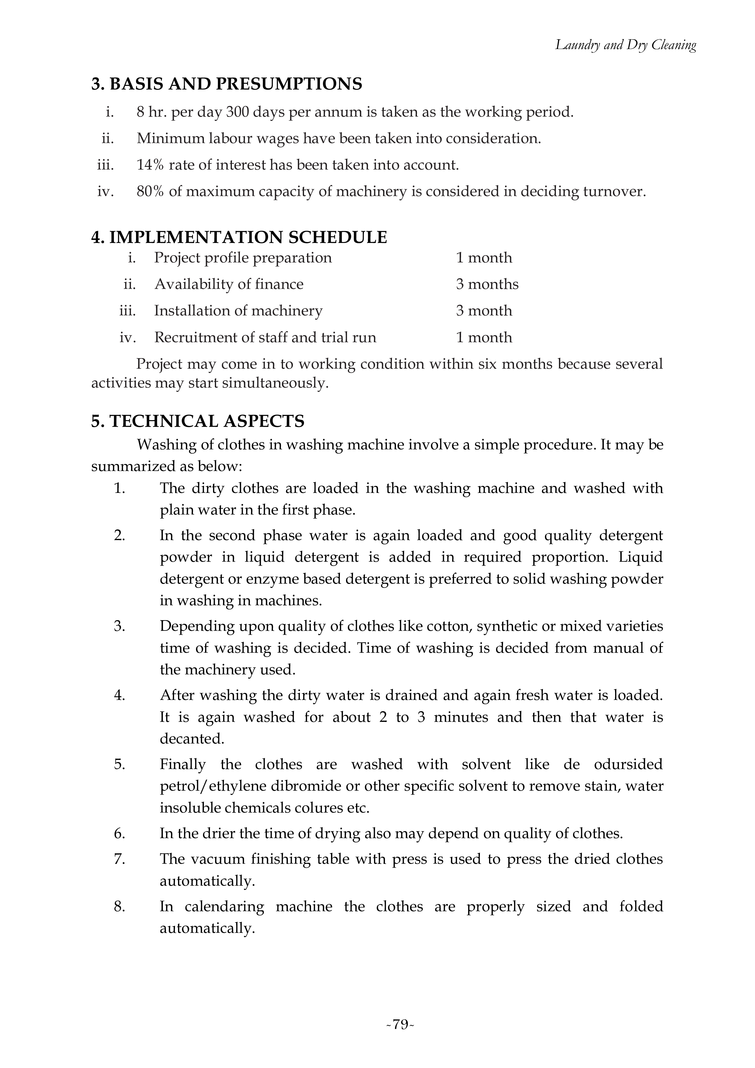 Laundry Business Project Report | Templates at allbusinesstemplates.com