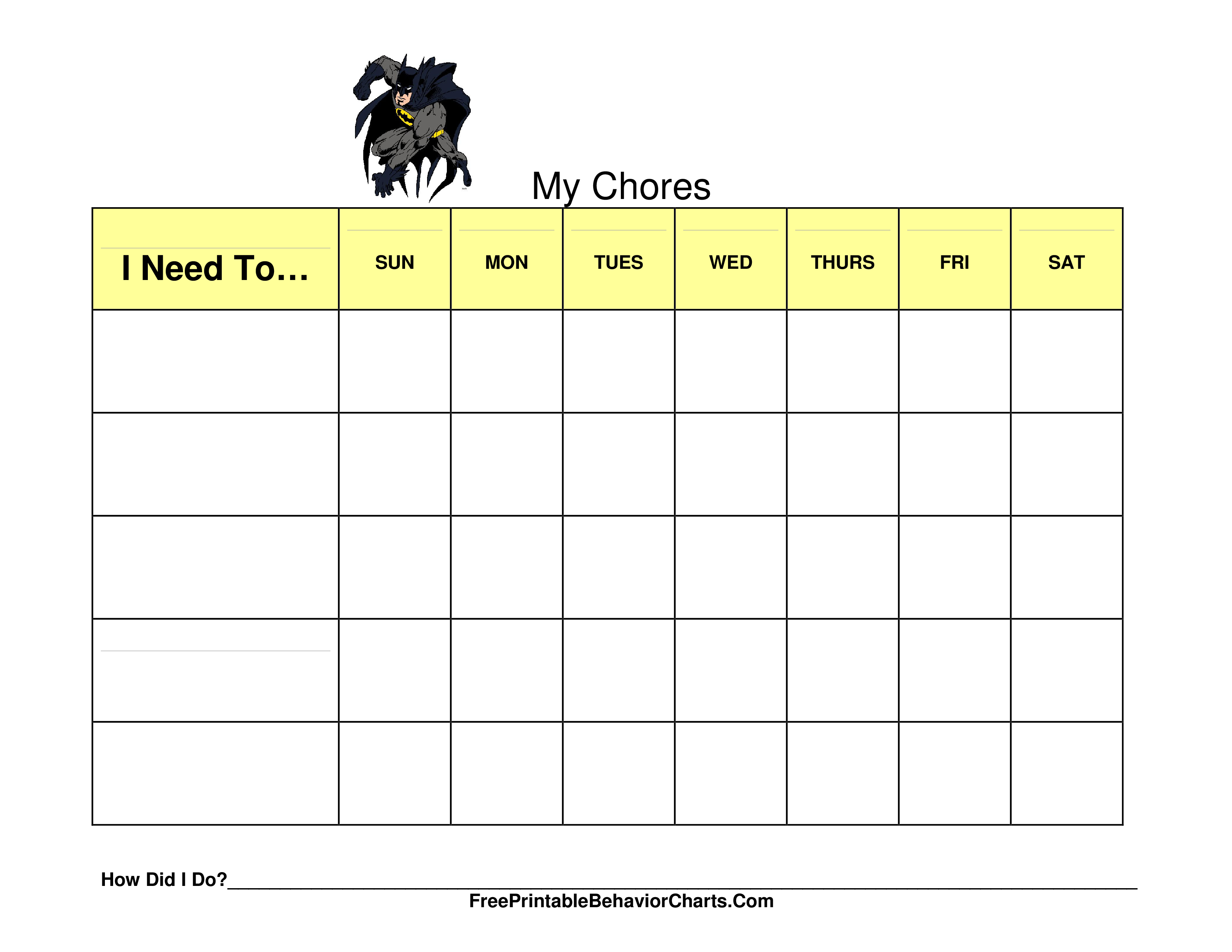 Chore Chart Examples Chore Chart Kids Chores For Kids Writing Practice 