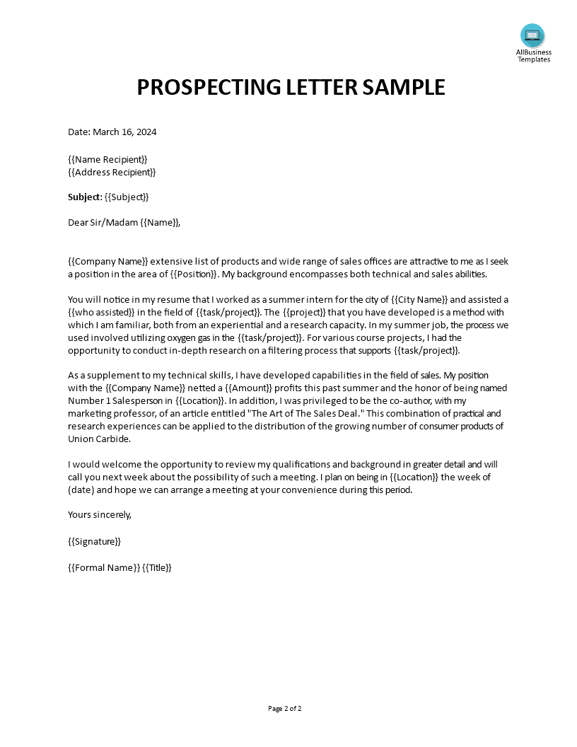 Simple Letter Of Interest Sample | Templates at allbusinesstemplates.com