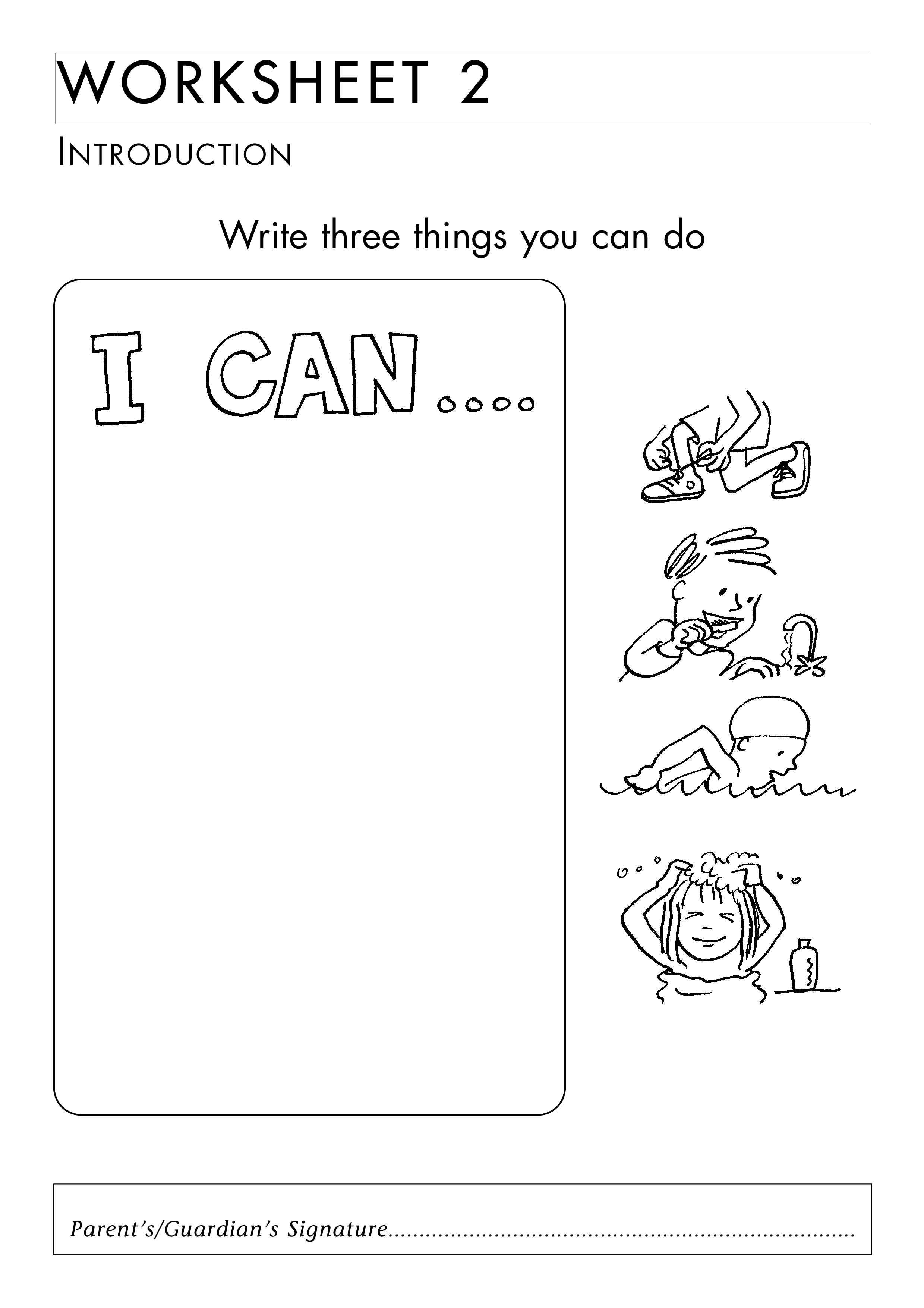 Simple Kids Worksheet | Templates at allbusinesstemplates.com