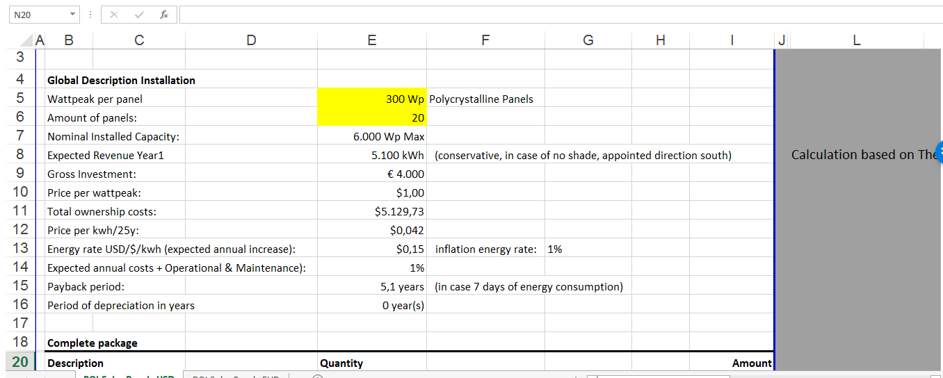 Solar Investment Plan Excel template | Templates at ...