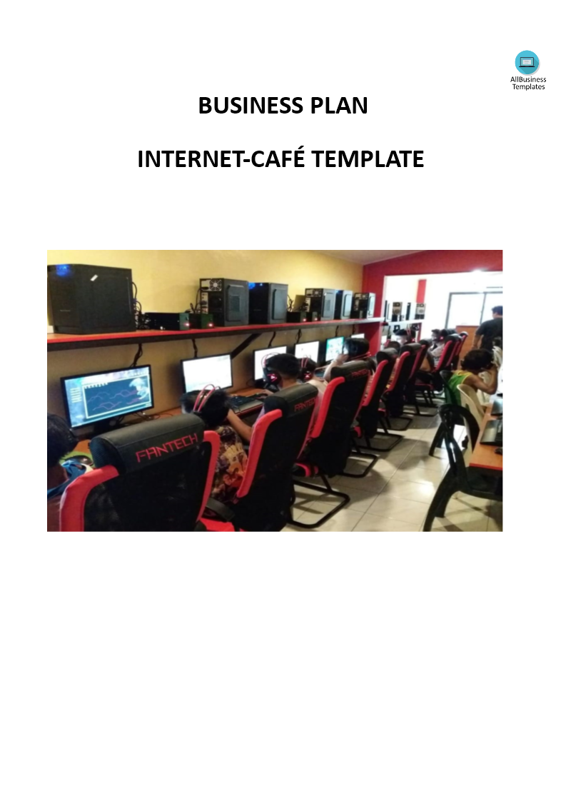 Internet Cafe Business Plan sample | Templates at allbusinesstemplates.com