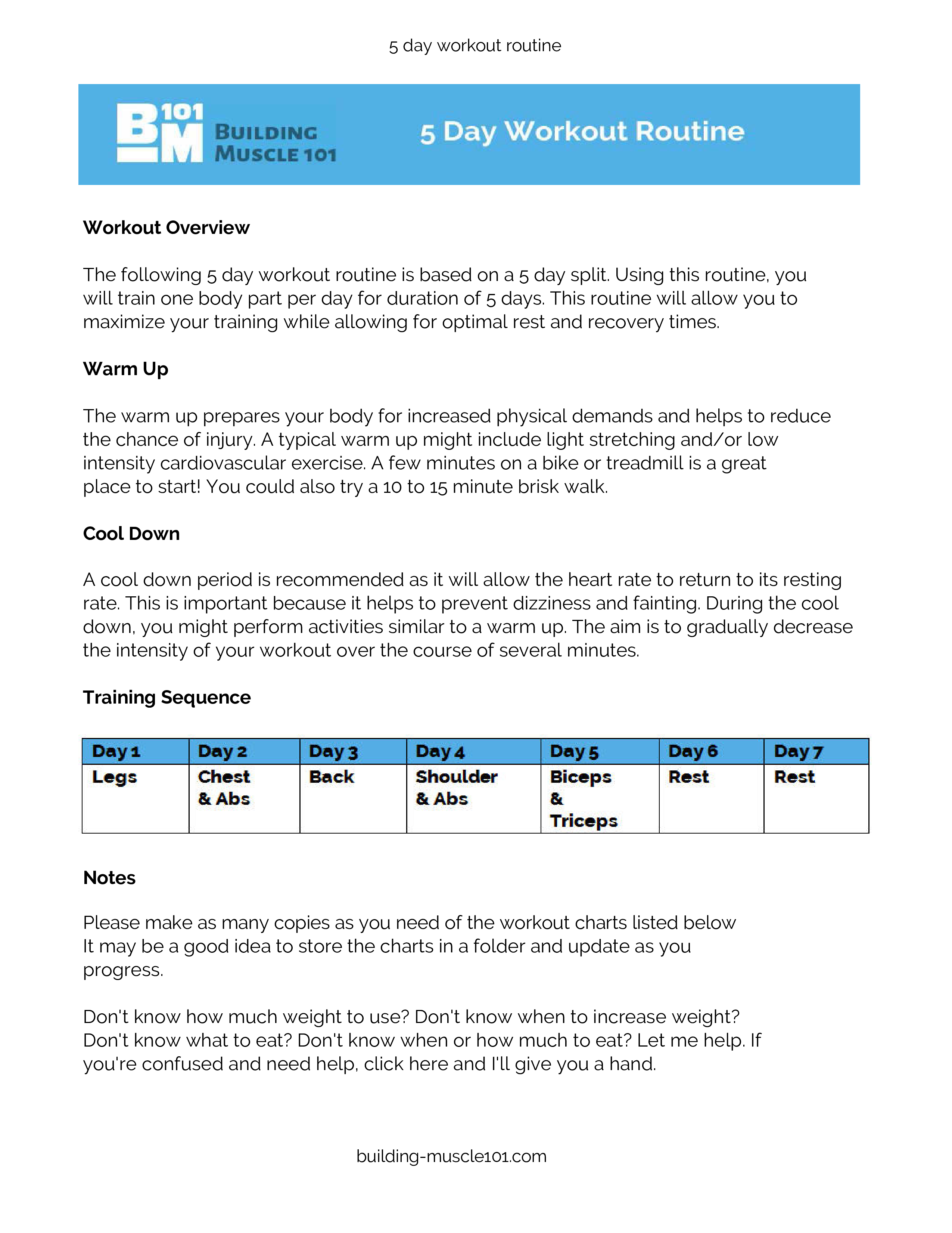 Best Weekly Workout Schedule Templates At Allbusinesstemplates