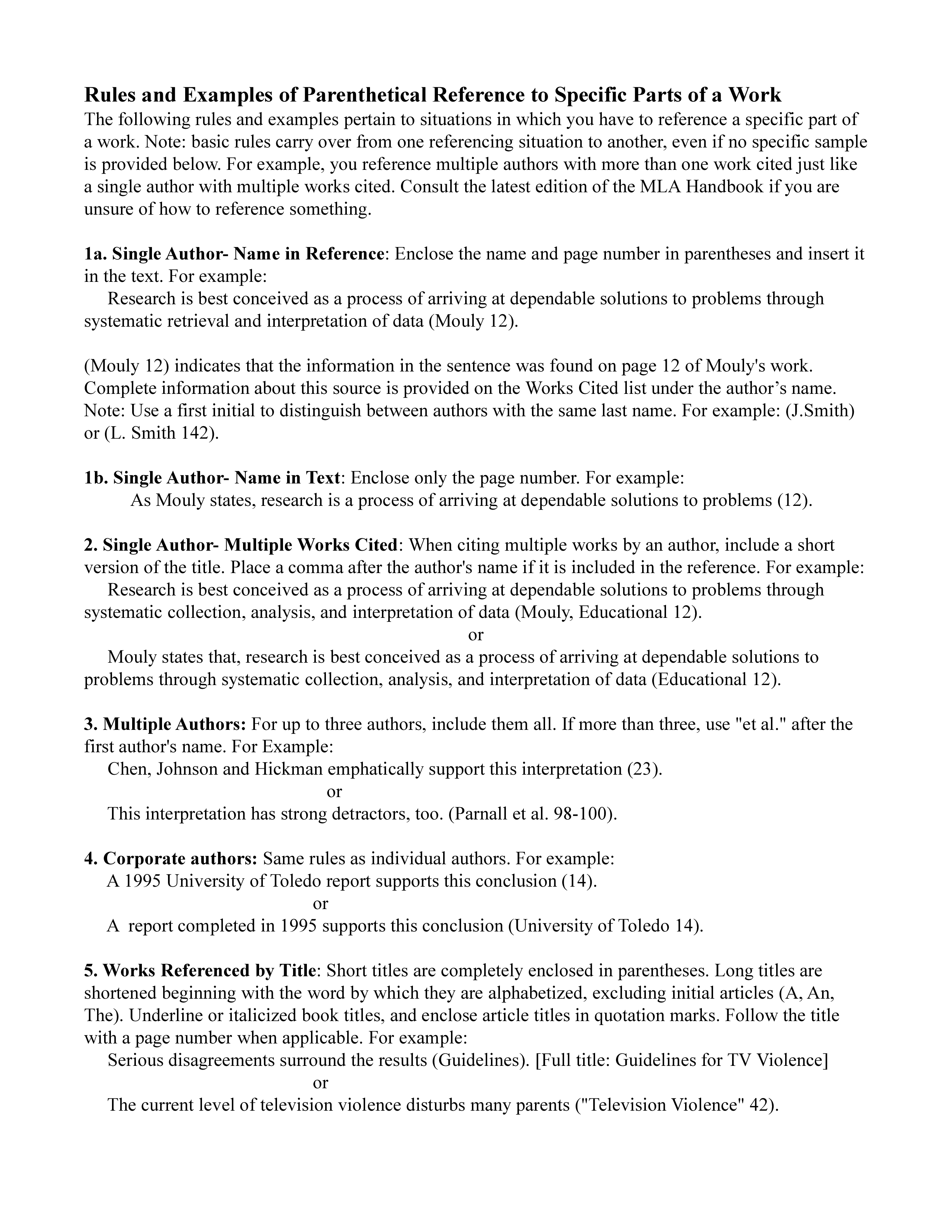 MLA Style Footnotes | Templates at allbusinesstemplates.com