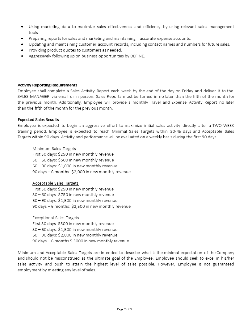Sales Commission Agreement and Instructions | Templates at ...