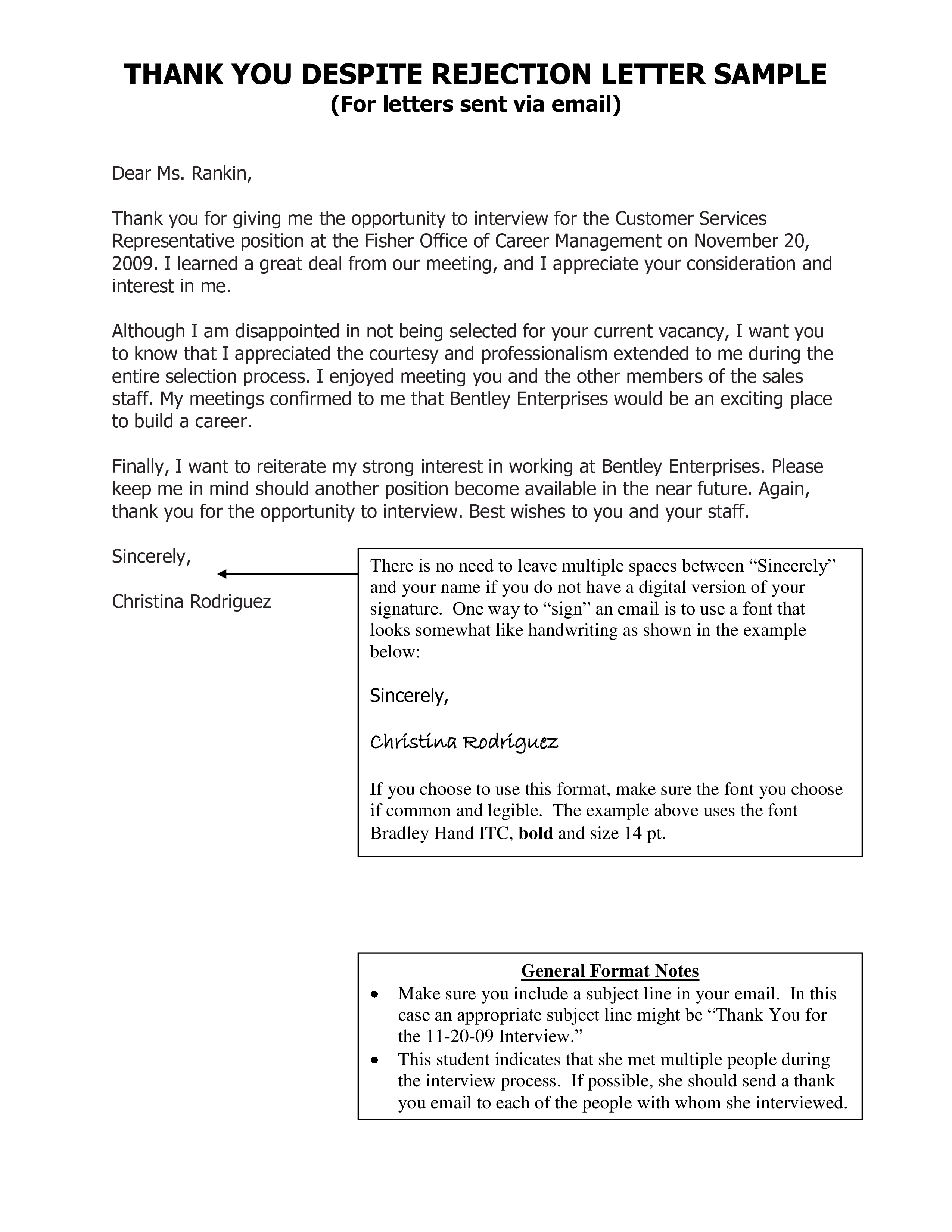 Post Internship Interview Thank You Letter | Templates at ...