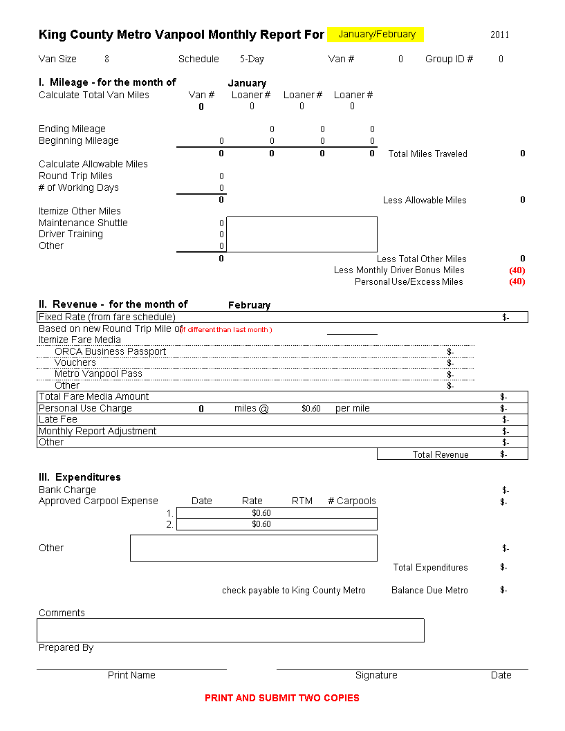 Excel Monthly Report Templates At Allbusinesstemplates