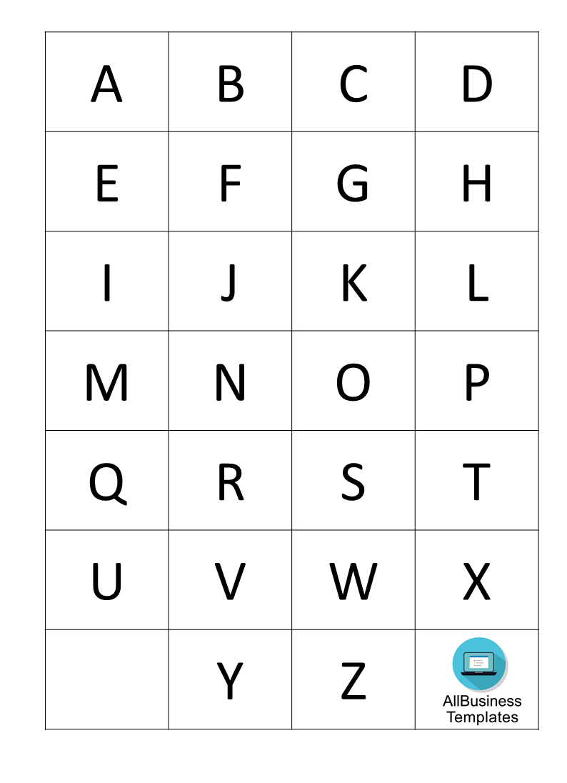 Kostenloses ABC Chart