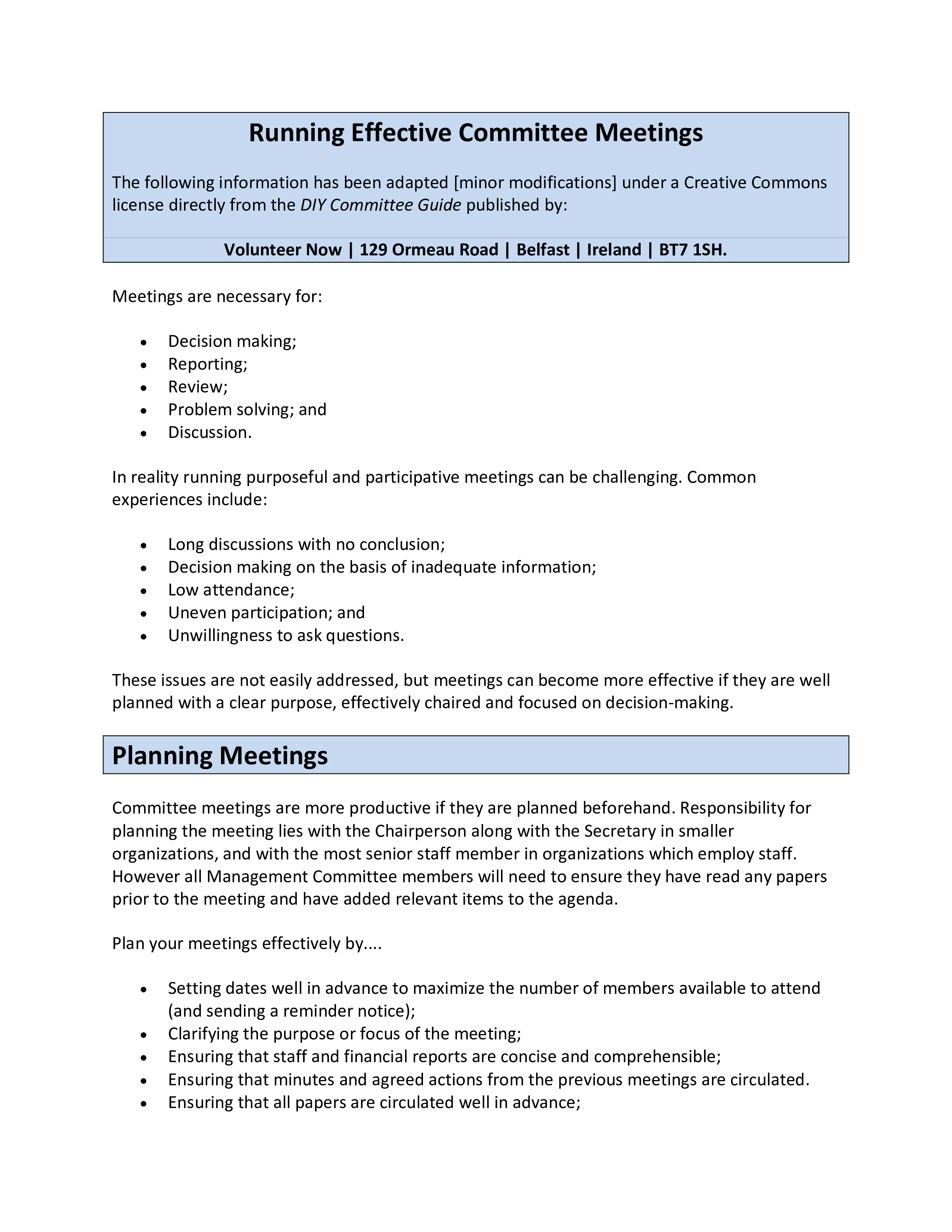 Zoom Meeting Agenda Template