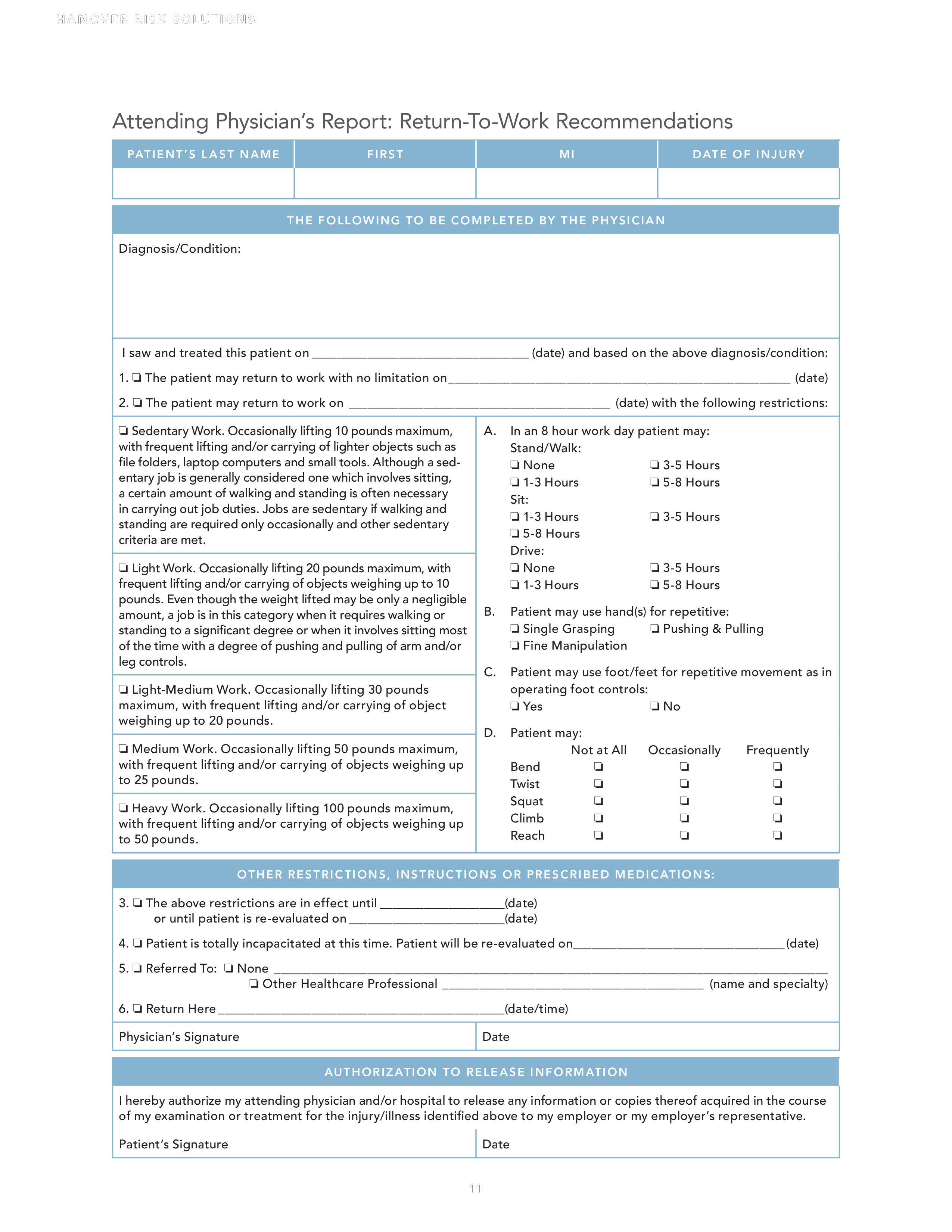 Return To Work Letter | Templates at allbusinesstemplates.com