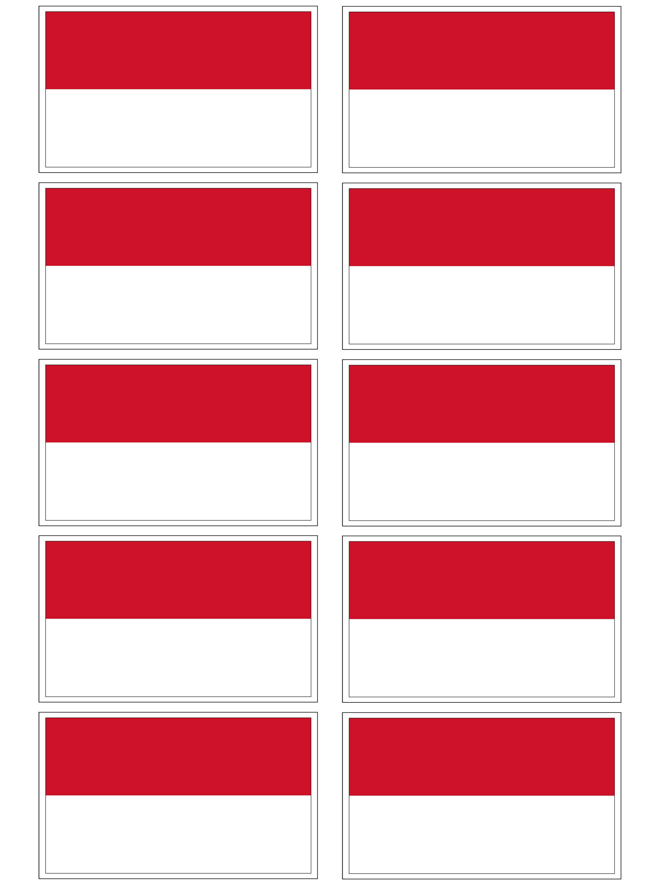 Indonesia printable flag | Templates at allbusinesstemplates.com