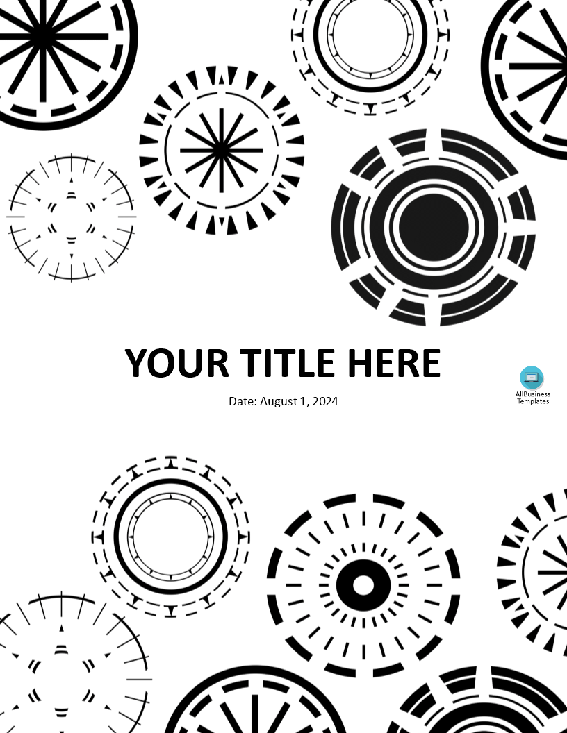 Binder Cover Template | Templates at allbusinesstemplates.com