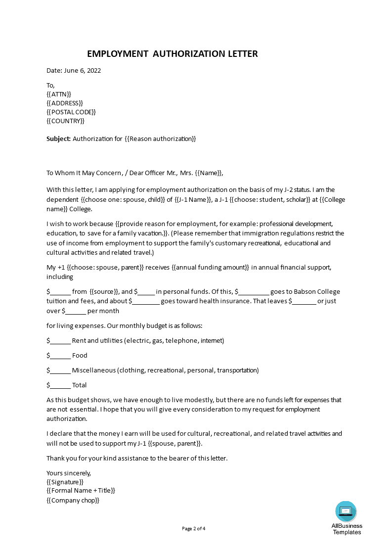 Claim Authorization Letter | Templates at allbusinesstemplates.com