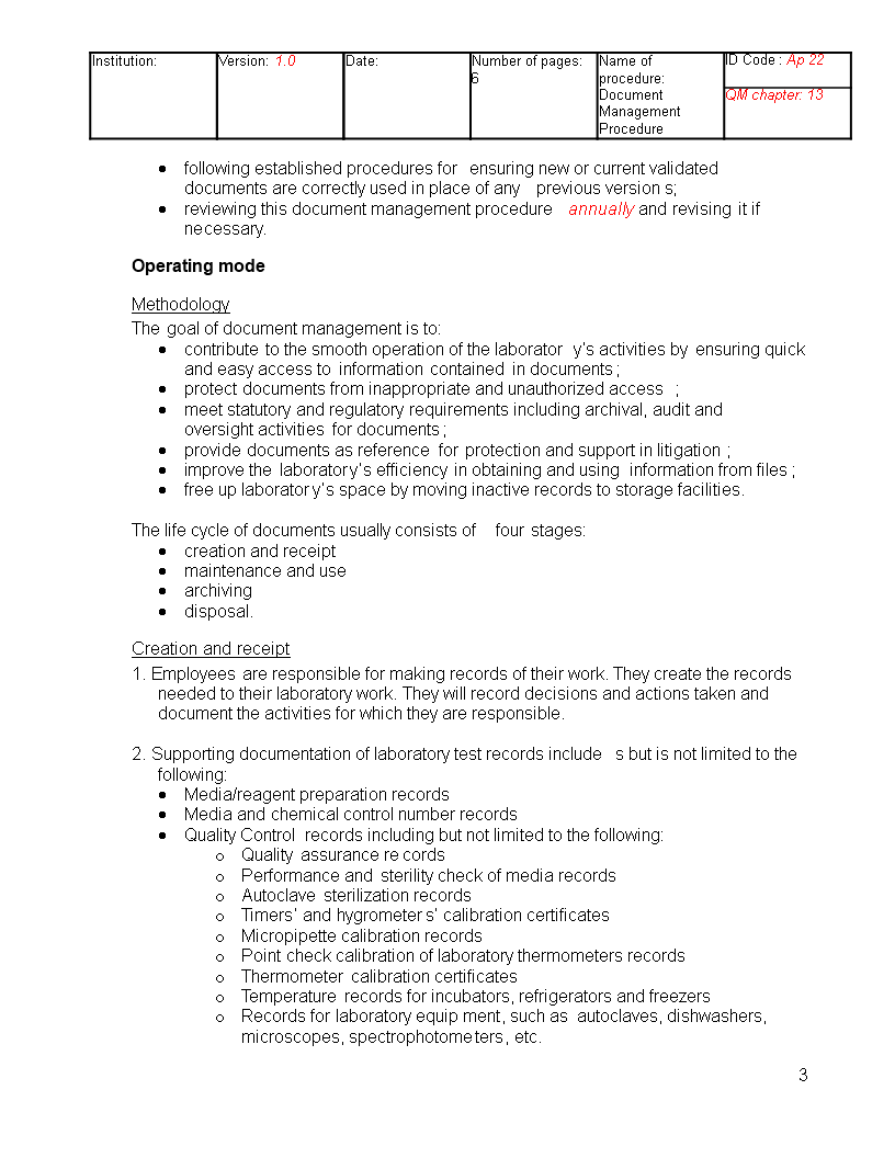 Quality Document Management | Templates at allbusinesstemplates.com
