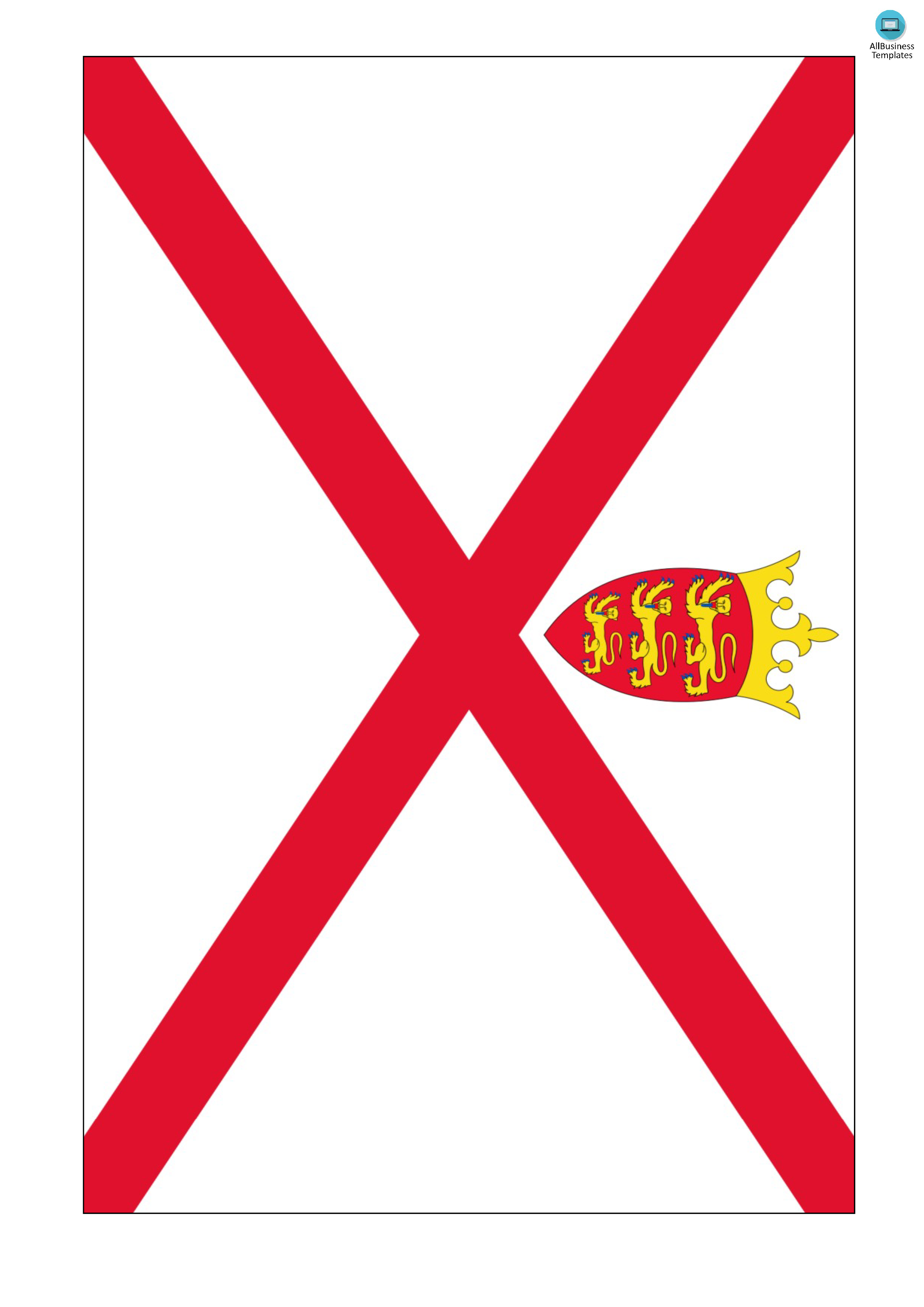 Jersey Flag | Templates at allbusinesstemplates.com