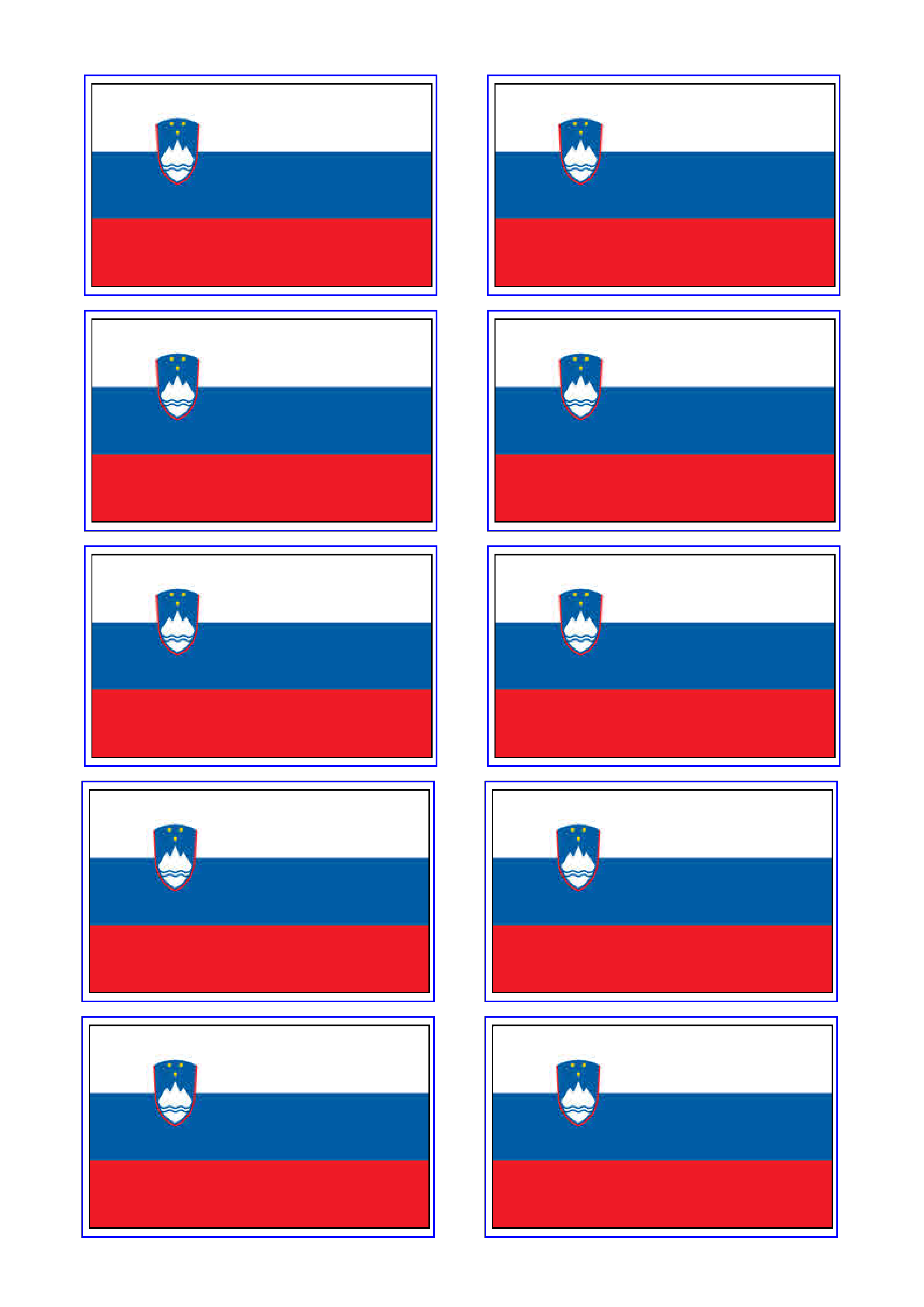 Slovenia Flag | Templates at allbusinesstemplates.com