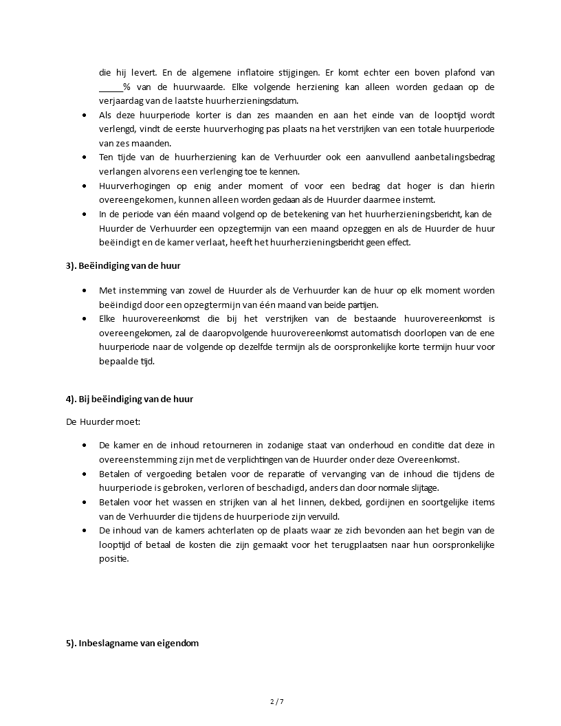 Huurcontract template | Templates at allbusinesstemplates.com