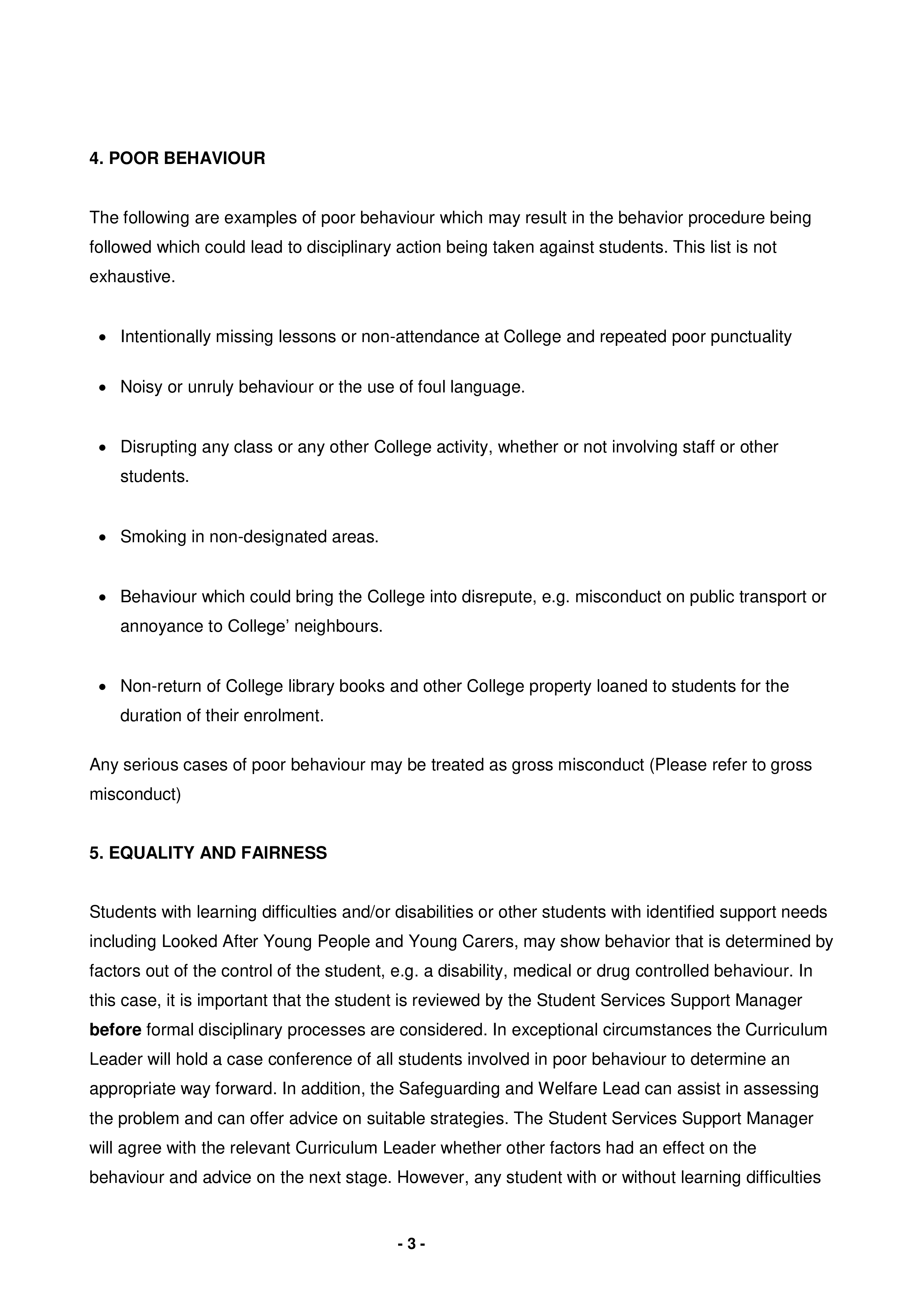 Student Behavior Warning Letter | Templates at allbusinesstemplates.com