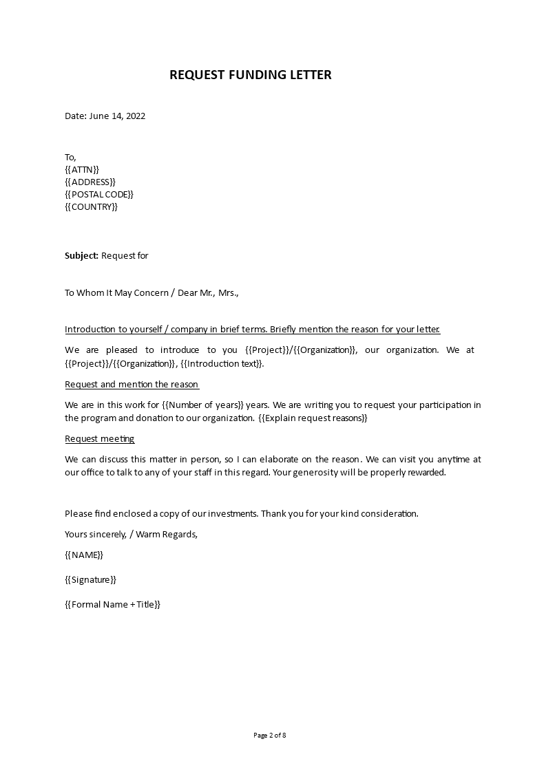 Reference Request Letter | Templates at allbusinesstemplates.com