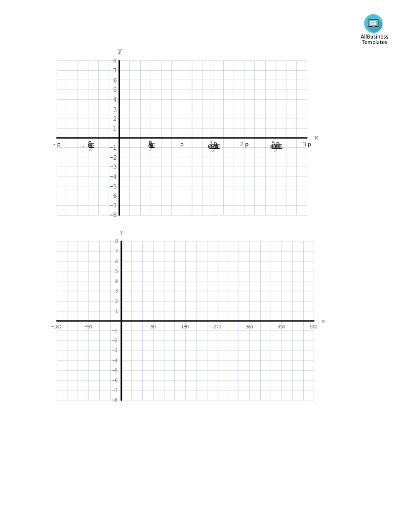 Trigonometric graph paper | Templates at allbusinesstemplates.com