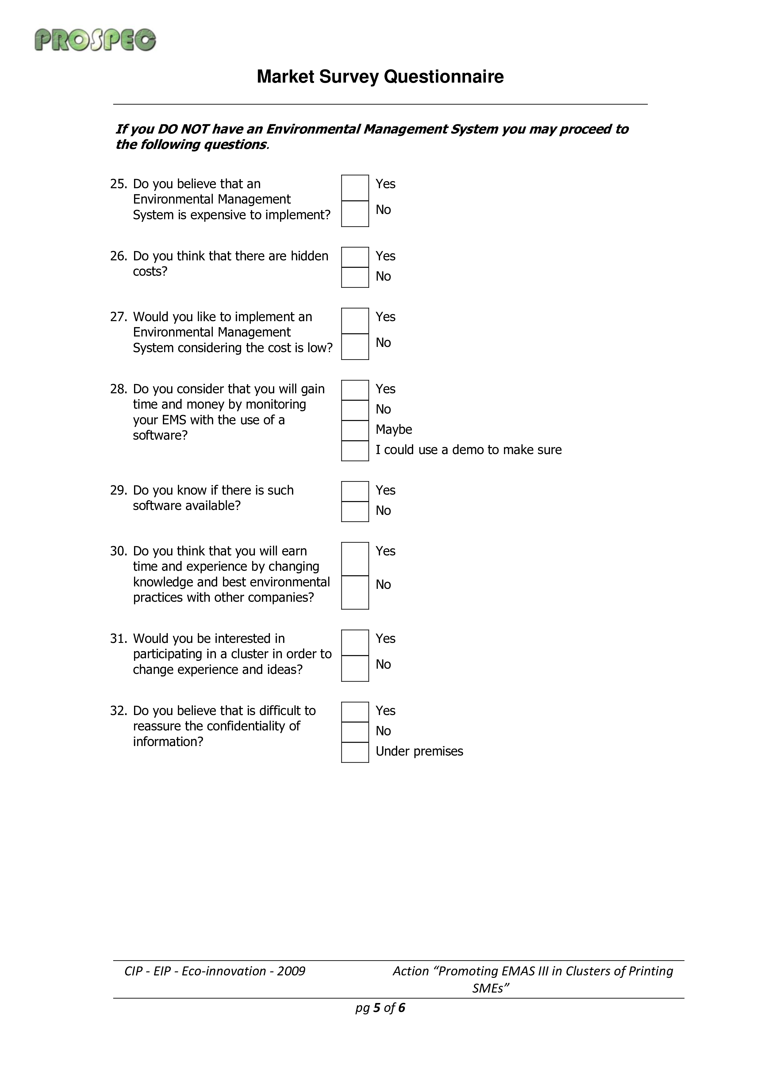 Gratis Voorbeeld vragenlijst enquête