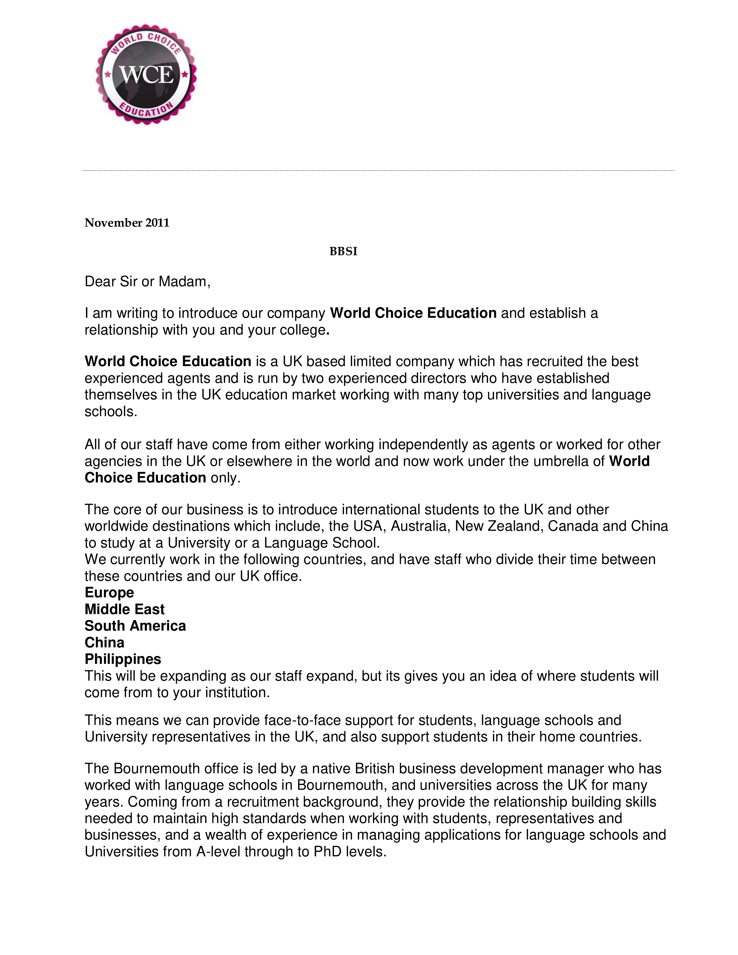 Australian Business Letter Template