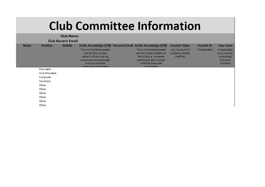 Gratis Contact List Template Excel Spreadsheet