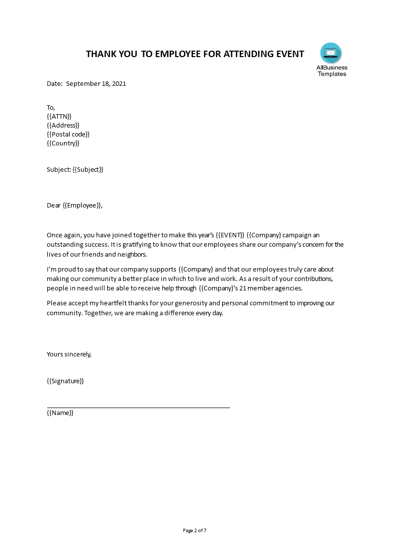 Thank You For Contribution | Templates at allbusinesstemplates.com