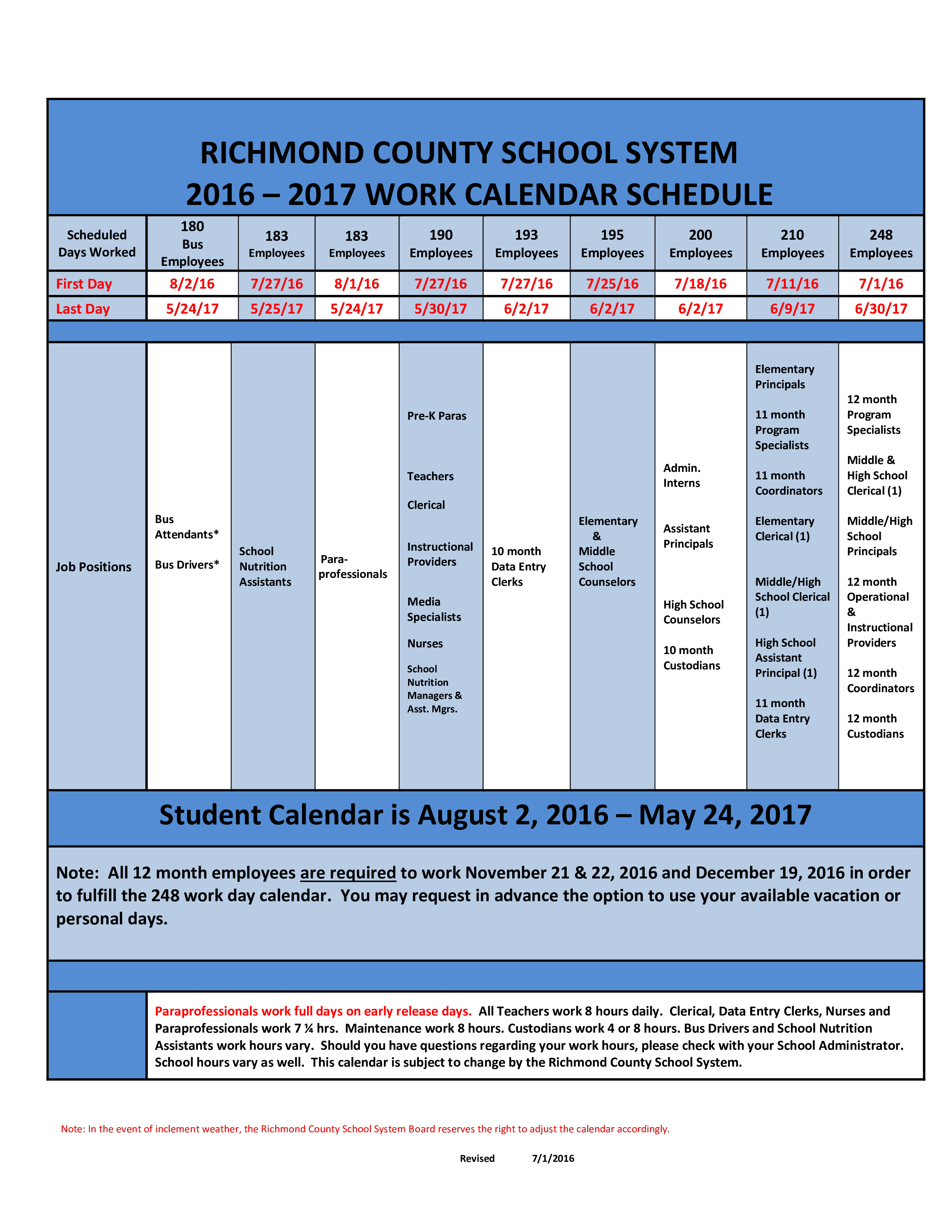 Employee Work Calendar Schedule Templates At Allbusinesstemplates