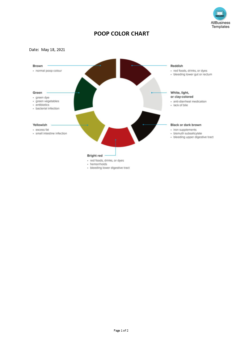 Stool Color Chart Templates At Allbusinesstemplates