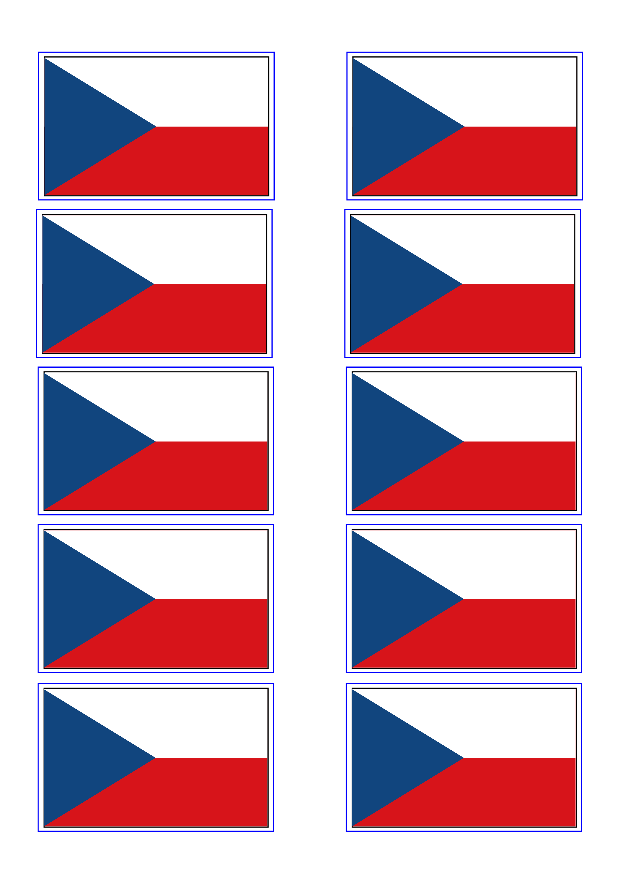 Czech Republic Flag | Templates at allbusinesstemplates.com