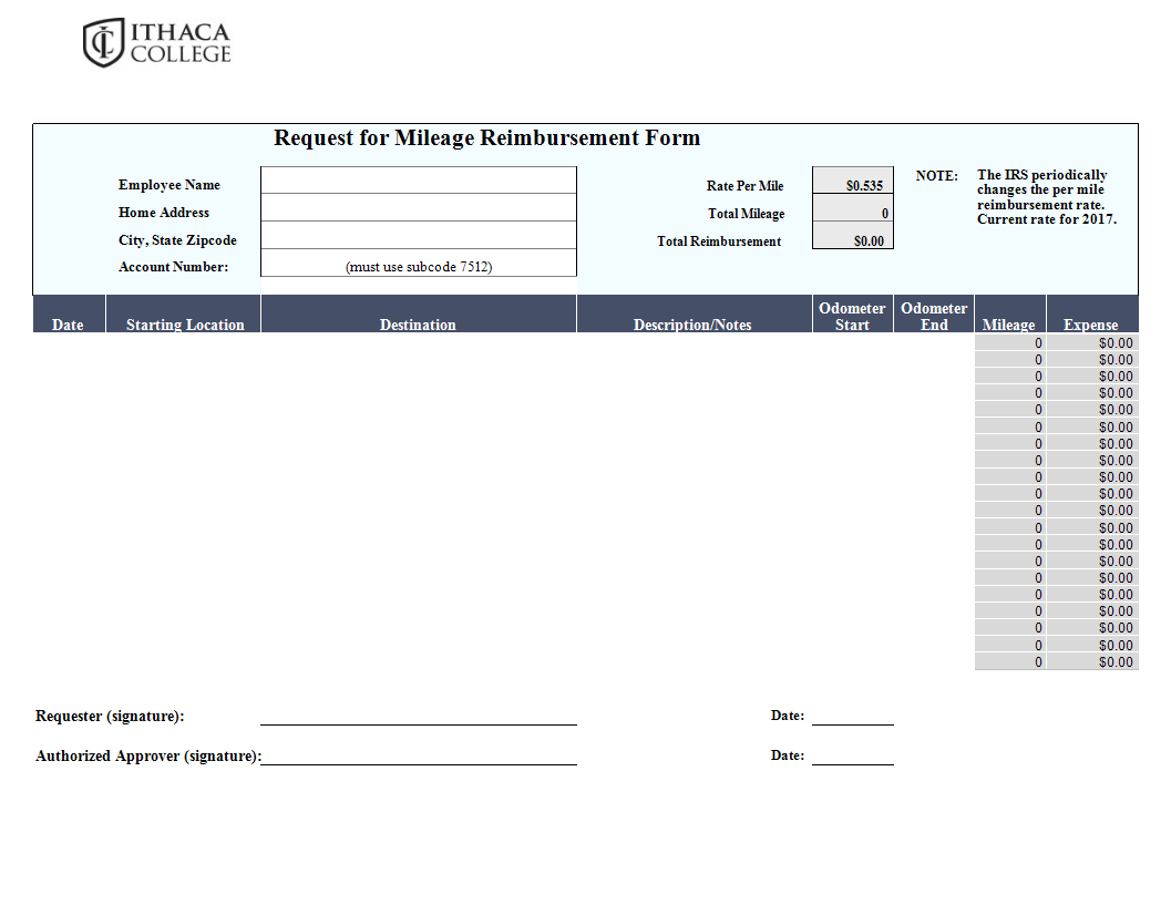 Reimbursement Form Excel Template Templates At Allbusinesstemplates