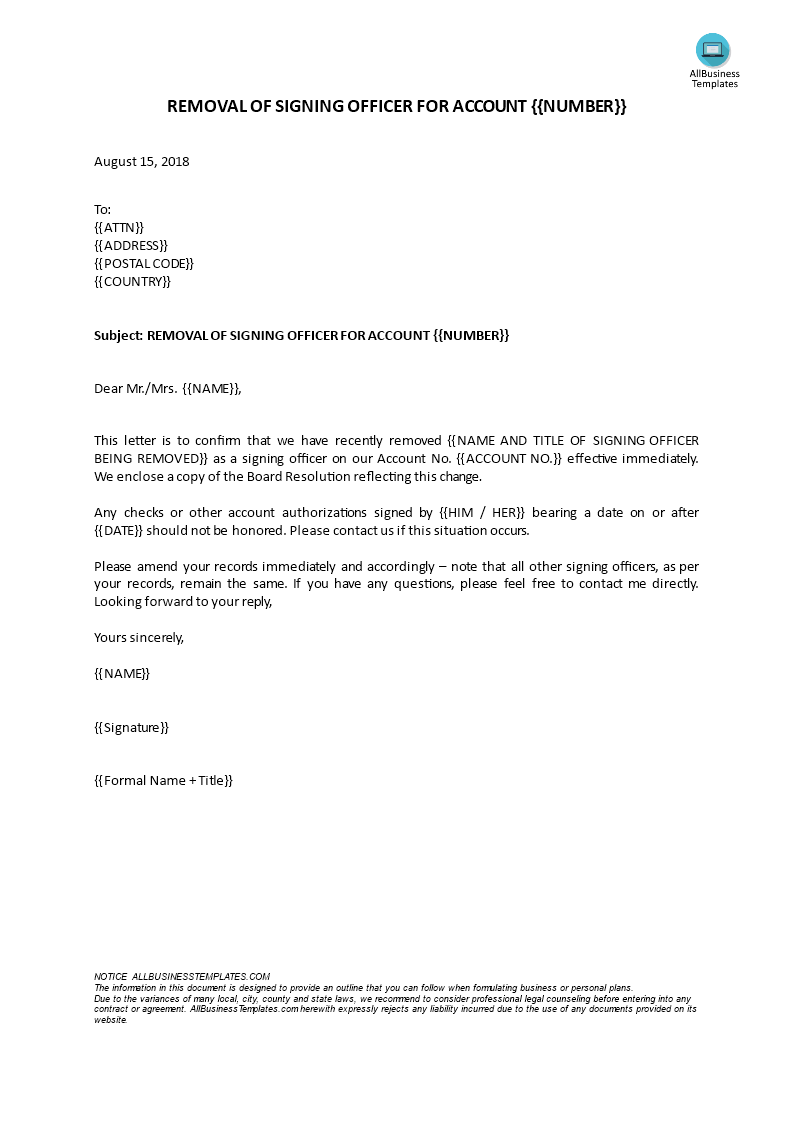  Bank Account Signature Change Letter Bank Signature Verification