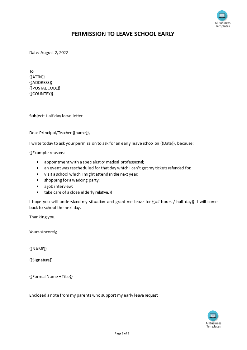 libreng-permission-letter-for-school