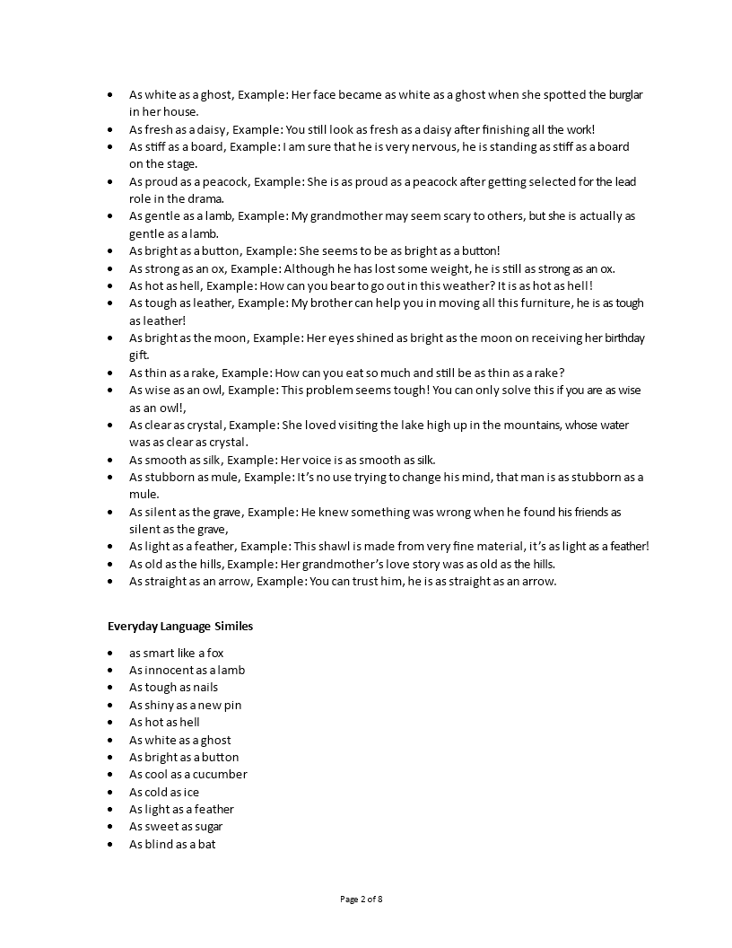 Télécharger Gratuit Simile Examples