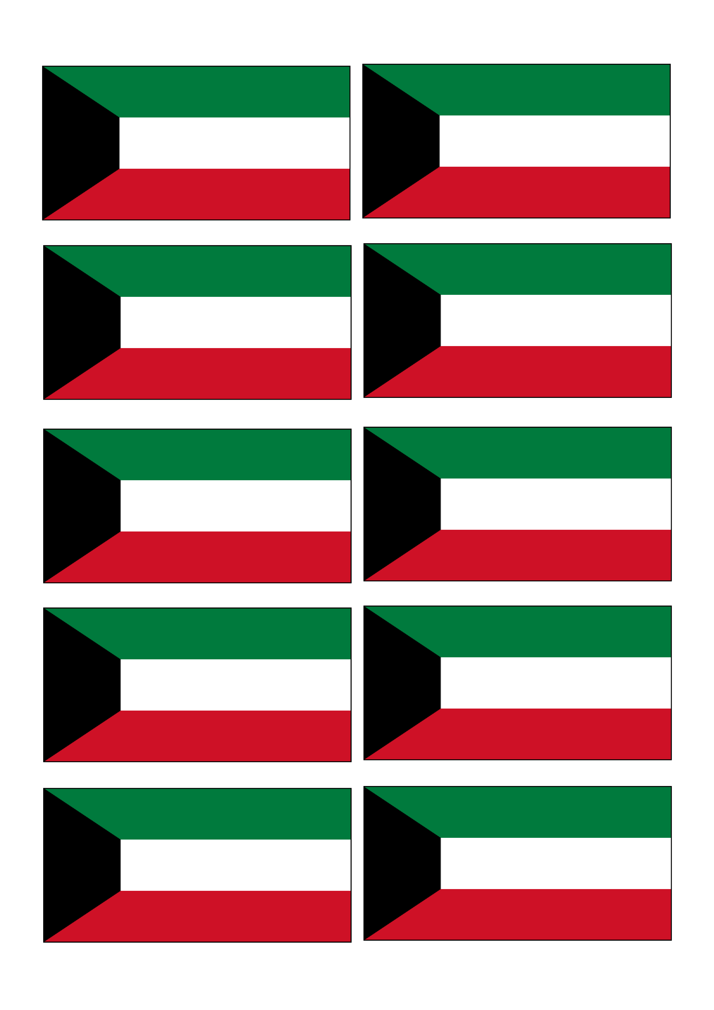 Kuwait Flag | Templates at allbusinesstemplates.com