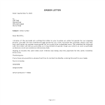 Example order letter templates. | Business templates, contracts and forms.