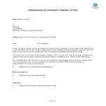 Expression of interest letter project templates. | Business templates ...